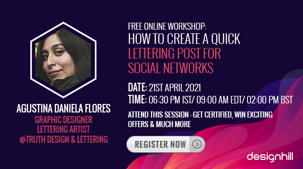 Online Workshop: How to create a quick lettering post for social networks