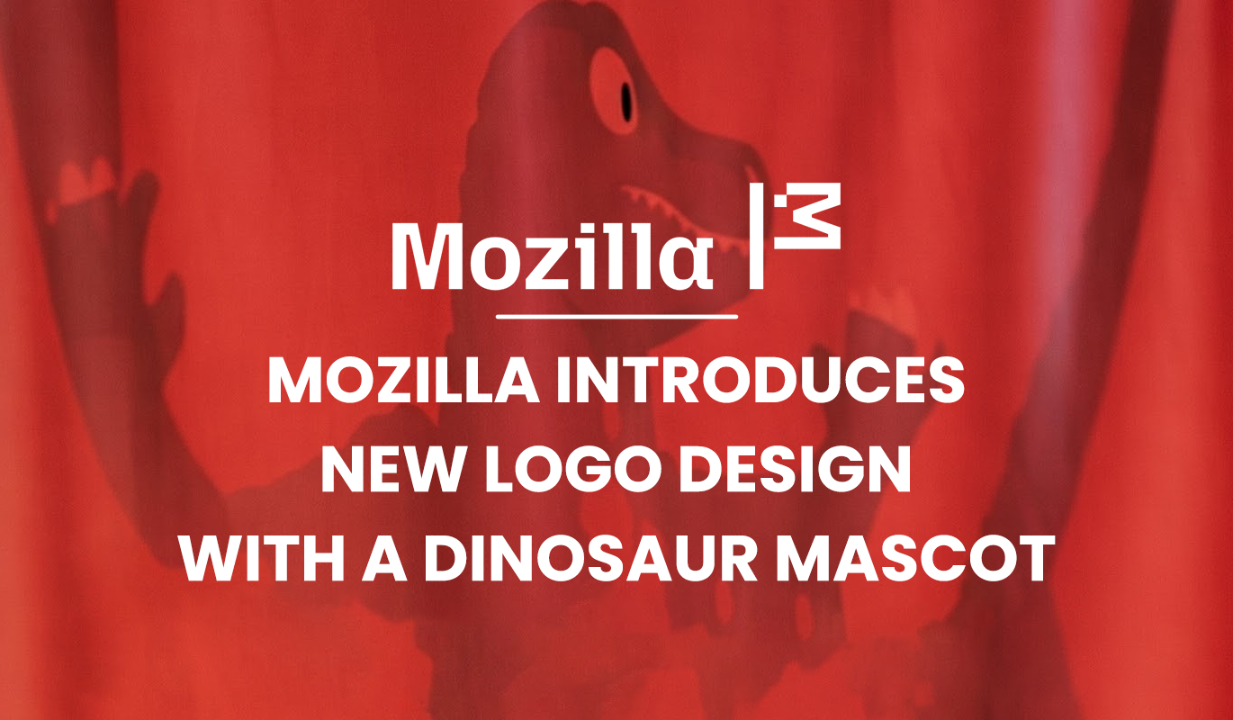 Mozilla Introduces New Logo Design with a Dinosaur Mascot