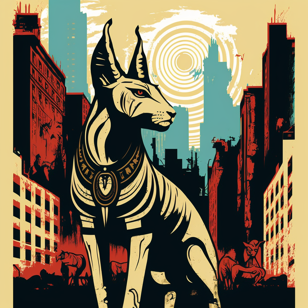 Egyptian Animal Humanoid God In The City 3 By Twarrior 407698 - Designhill
