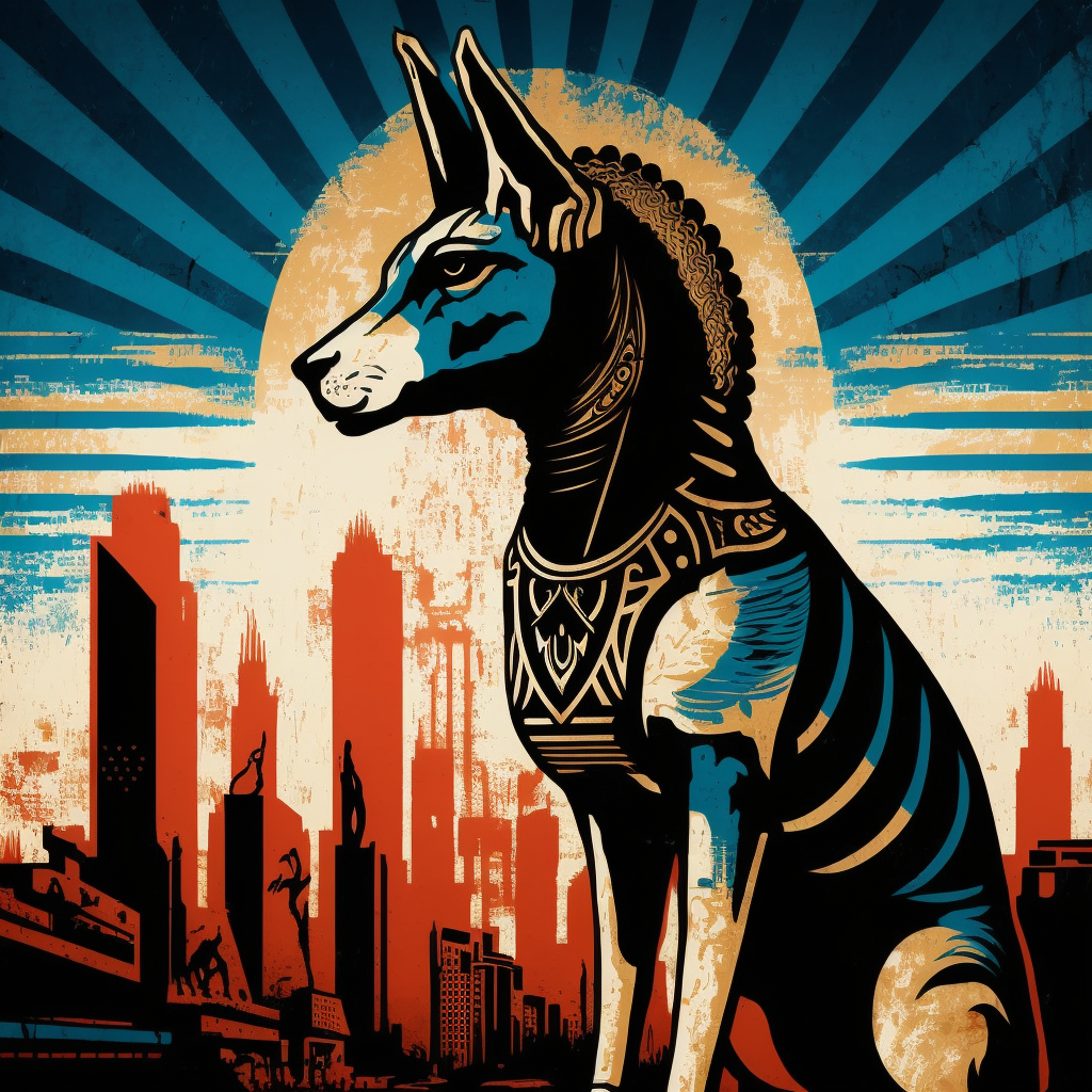 Egyptian Animal Humanoid God In The City 1 By Twarrior 407696 - Designhill
