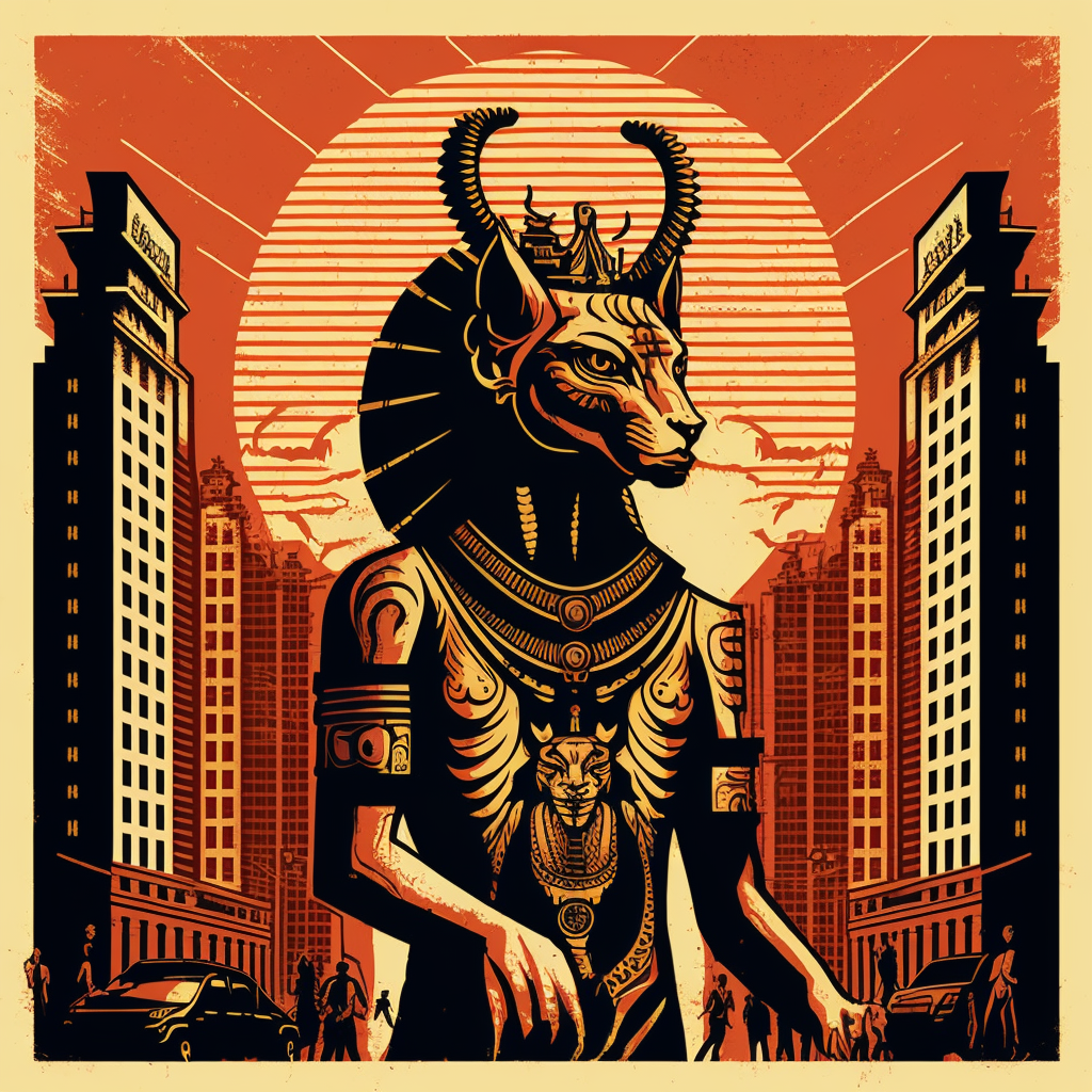 Egyptian Animal Humanoid God In The City 2 By Twarrior 407697 - Designhill