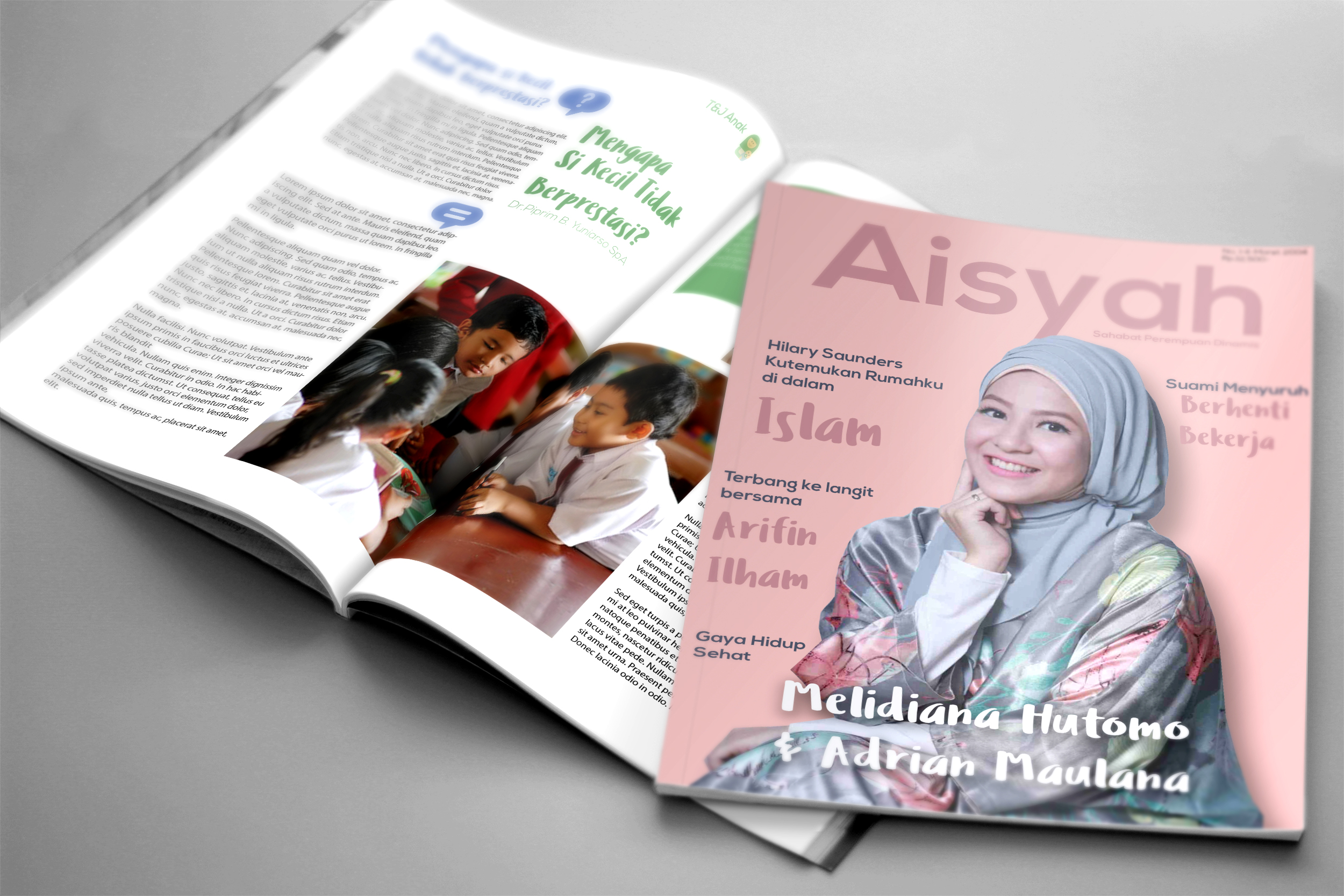 Aisya Magazine By Arini Hidayati 24595 - Designhill