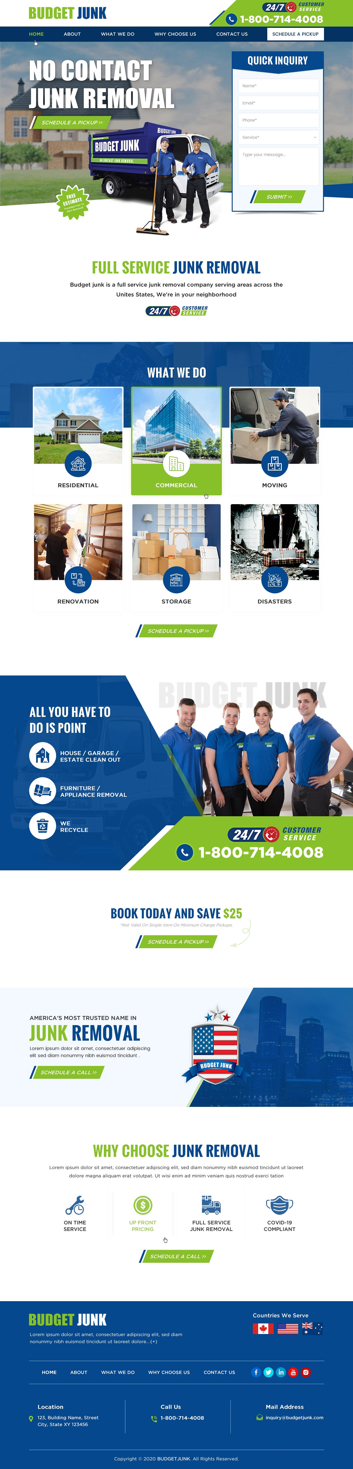 Waste Junk Removal Website By Shiv Designs 285123 - Designhill