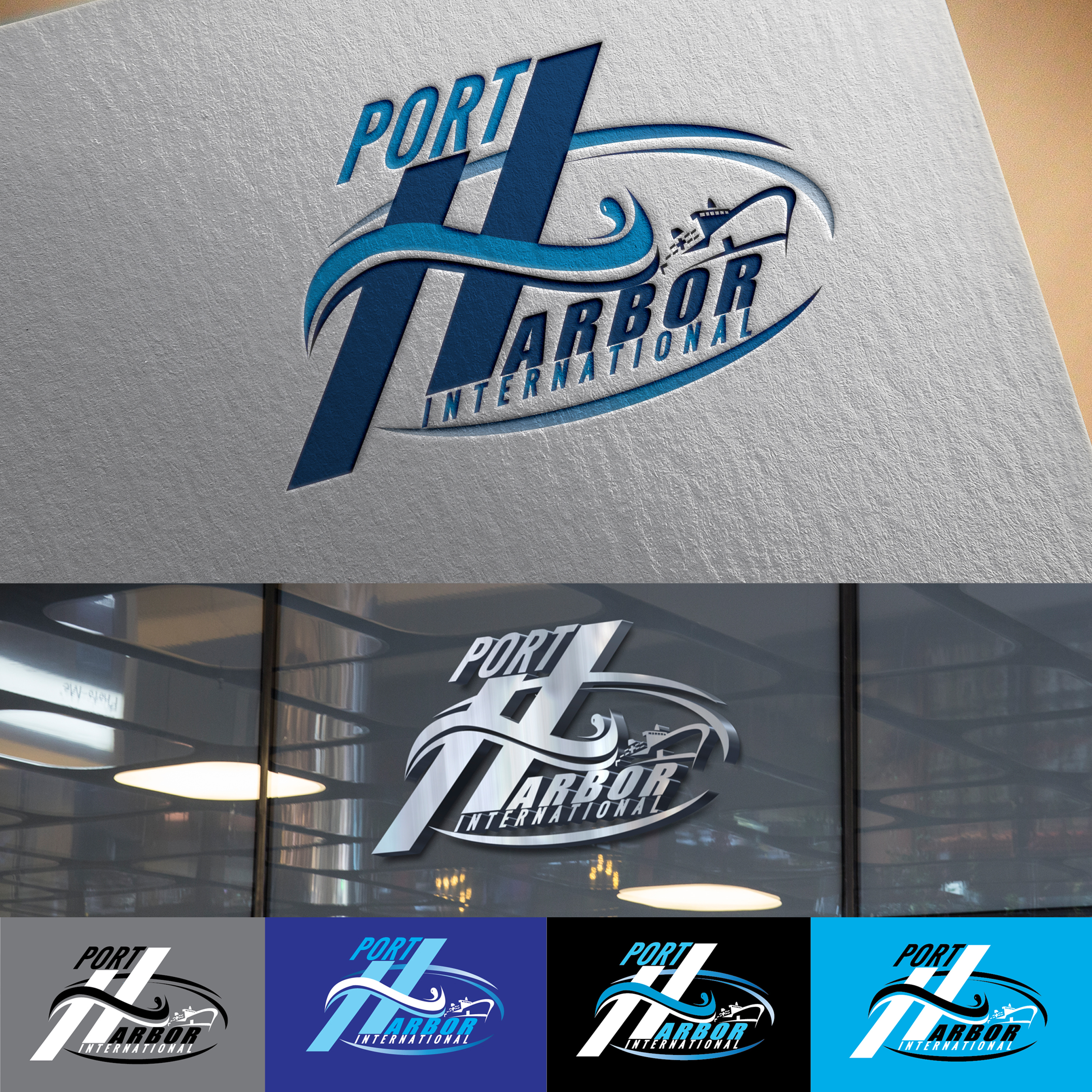 Port Harbour International Logo Concept By Ali Reja Chowdhury 36408 ...
