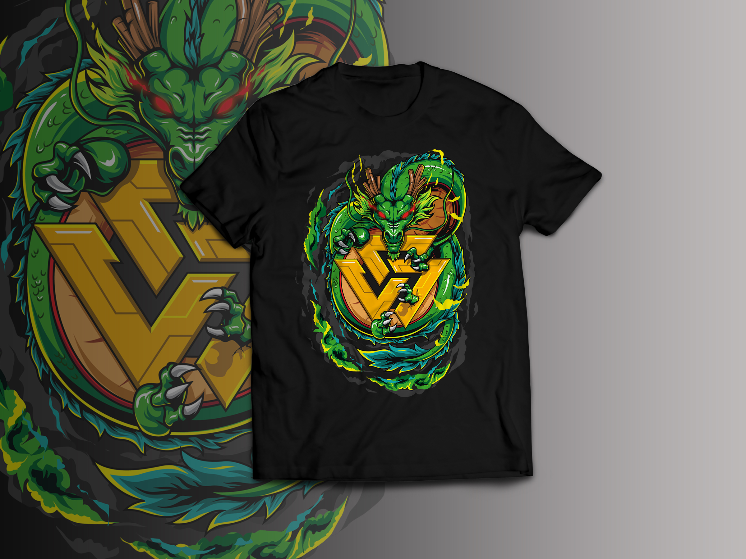 Shenron - T-Shirt Design BY JeckVillas 348174 - Designhill