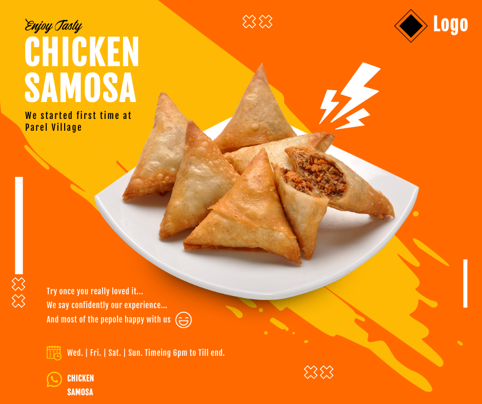 Fresh Samosa Facebook Social Media Post Template By Dilip Patil 305224 ...