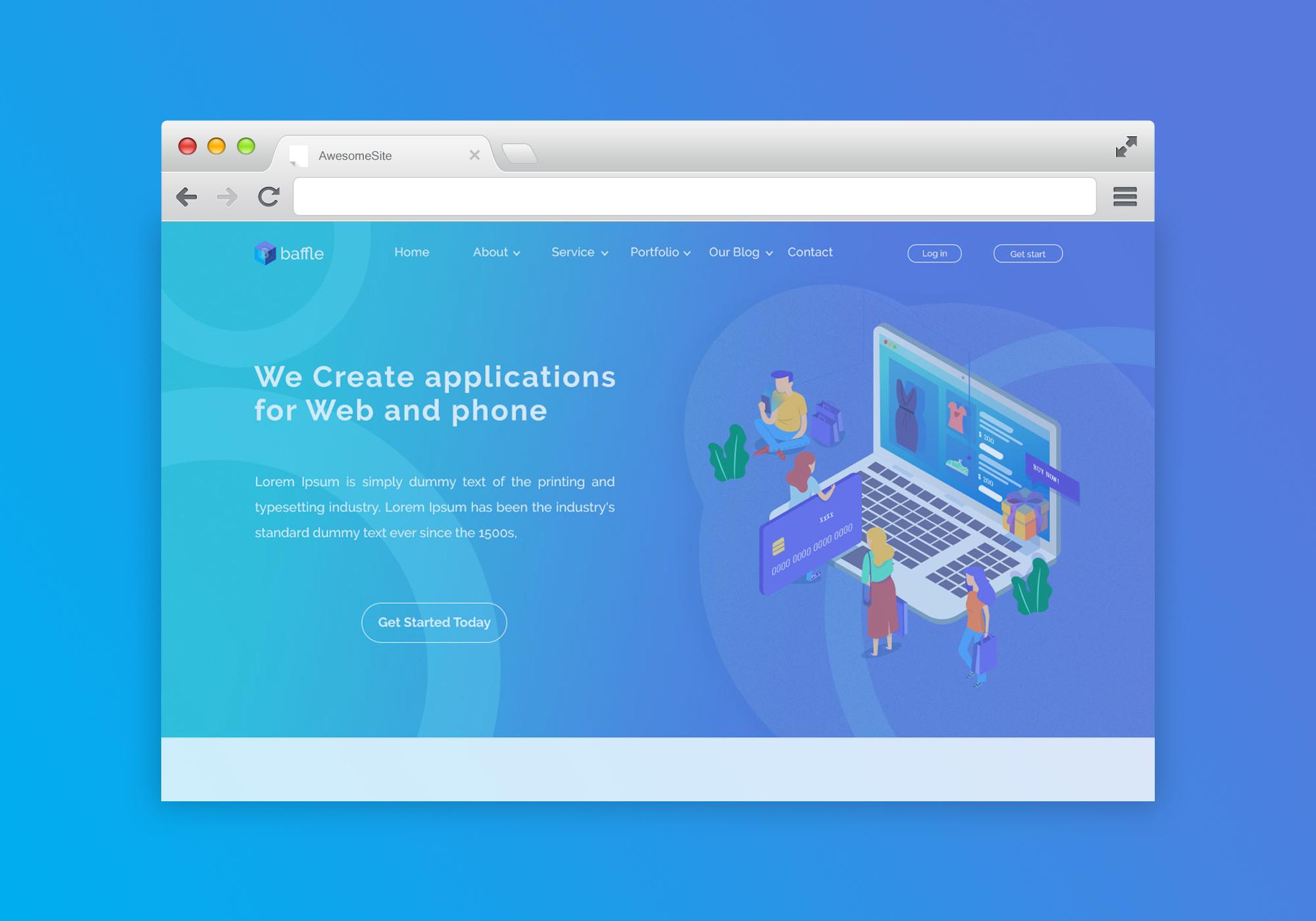 MULTIPURPOSE ONE PAGE WEBSITE TEMPLATE | UI CONCEPT By Avimiajee 71688 ...