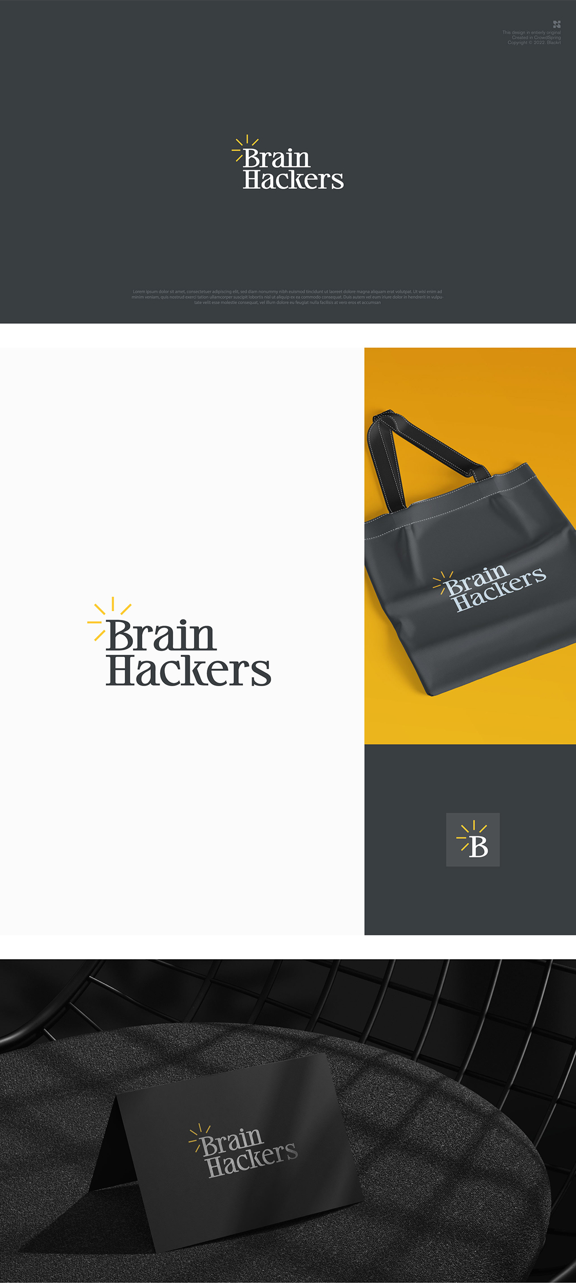 BrainHacker.com - Logo Design By blackrt 376886 - Designhill