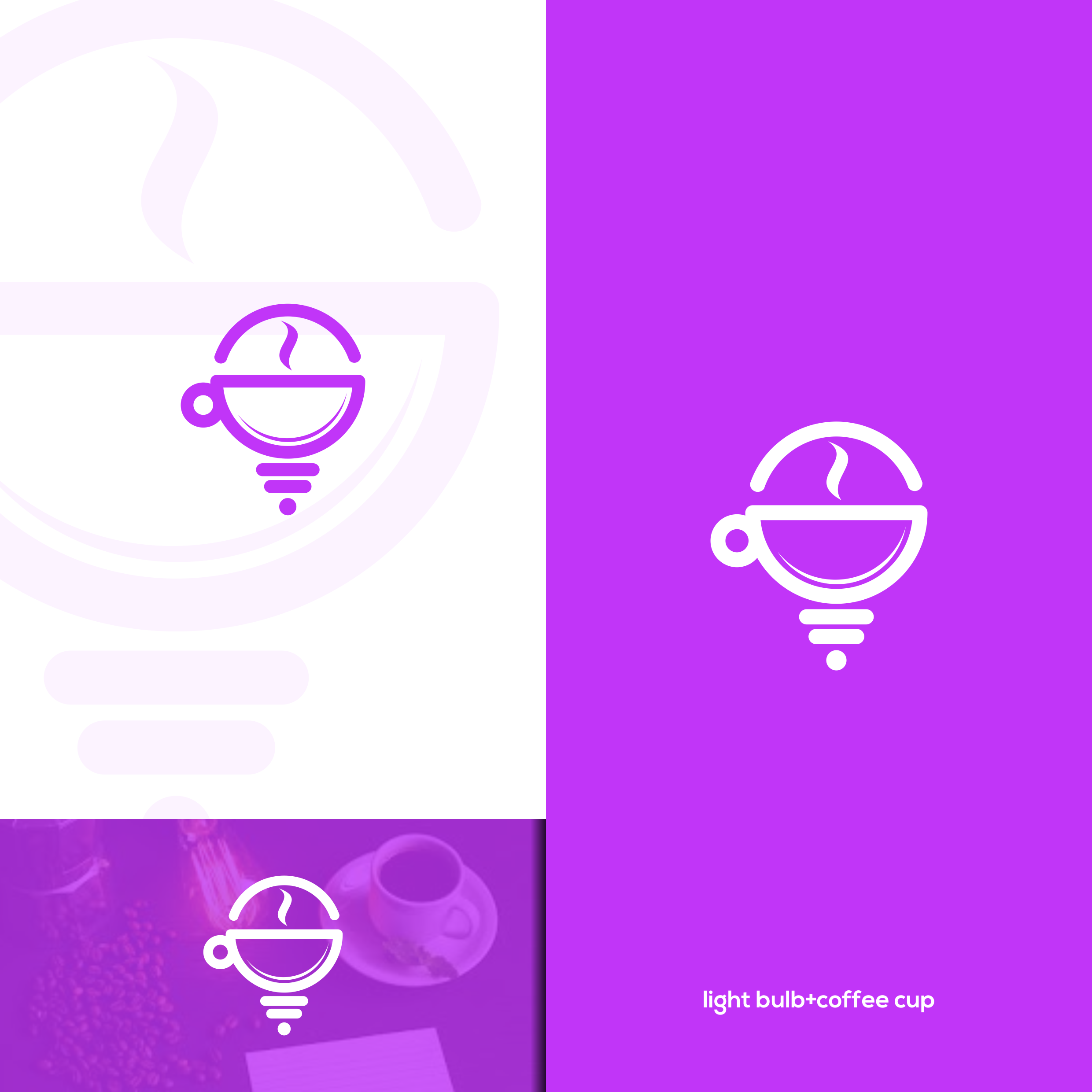 Light Bulb Coffee Cup - Logo Design BY Oc 357363 - Designhill