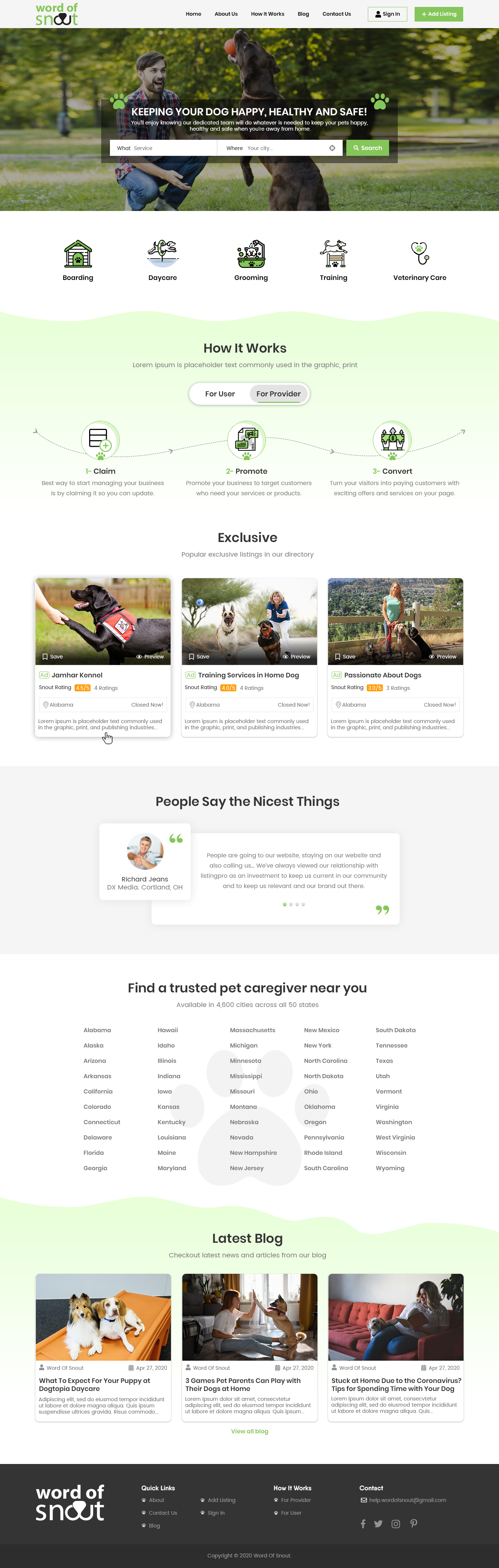 Snout Home Page Design By USB 227847 - Designhill