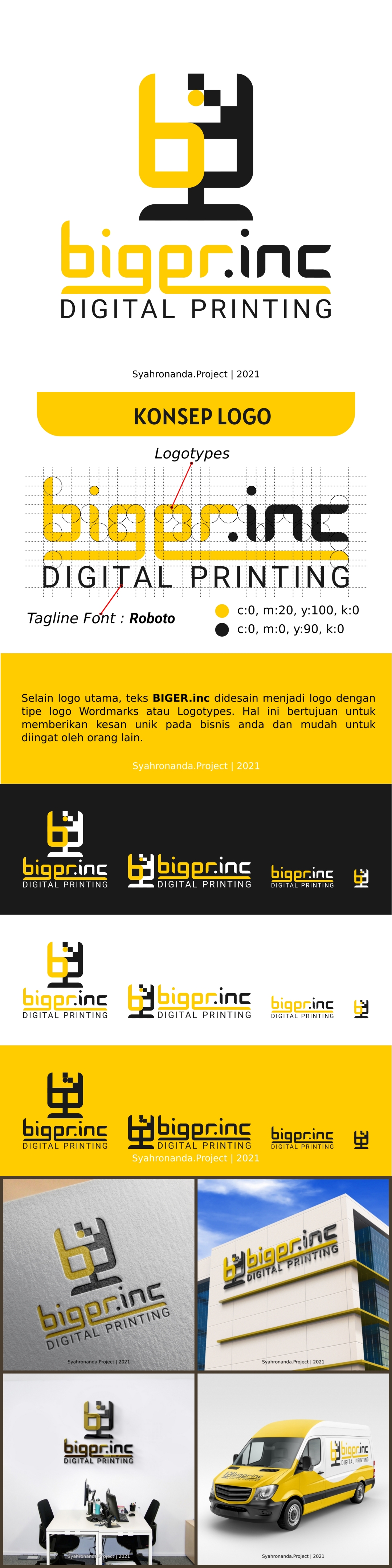 Biger.inc Logo And Branding Design By Syahronanda Project 330405 ...