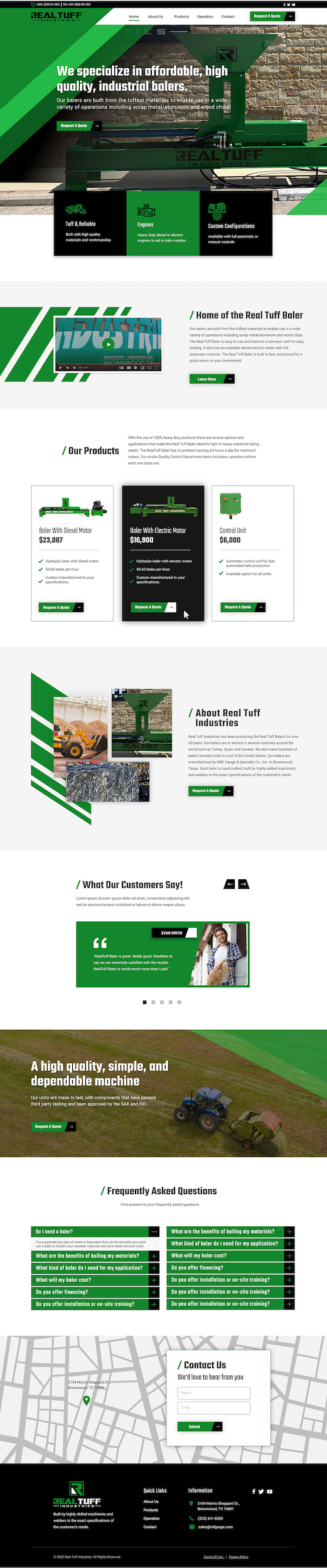 Real Tuff Baler - Website Design BY CathyM 386665 - Designhill