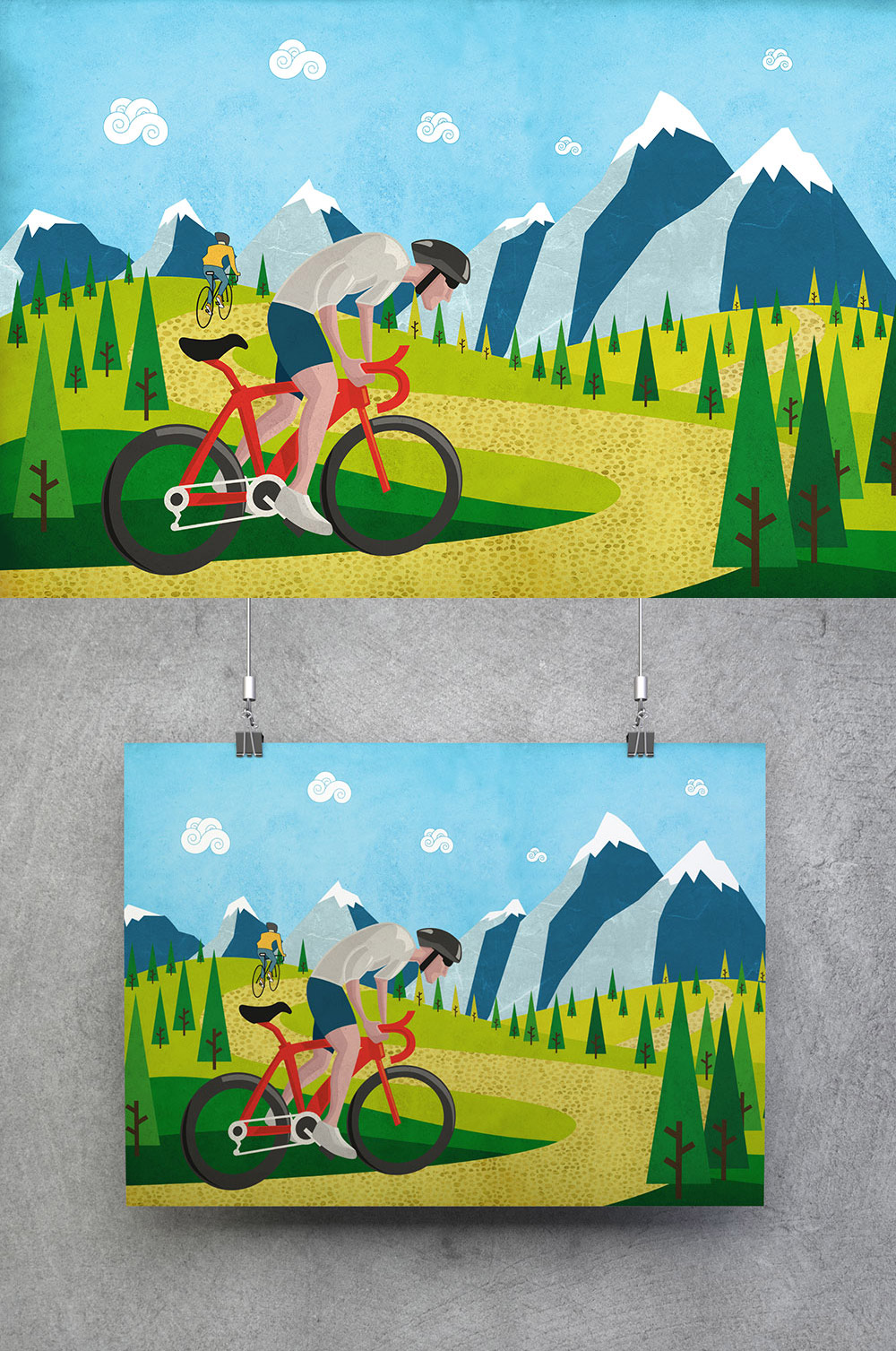 Bike Tour Vintage Poster Design By Th-ink Studio Design 43409 - Designhill