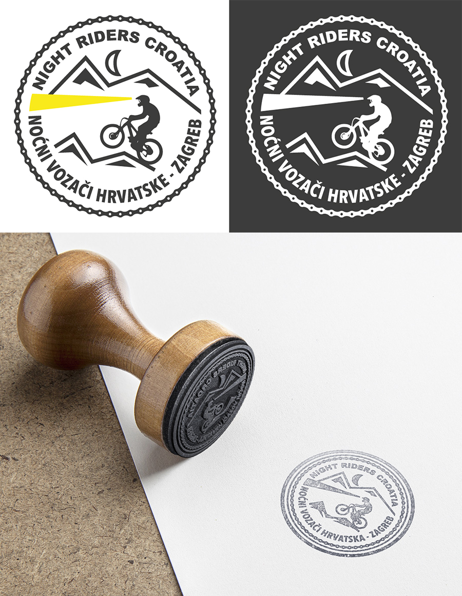 Night Riders Logo And Watermark Design By Th-ink Studio Design 42254 ...