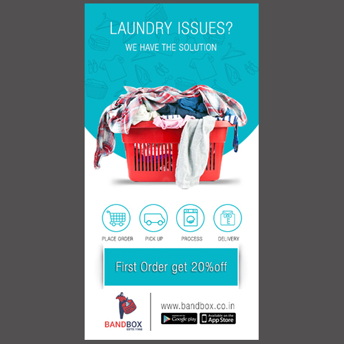 BandBox Laundry Ad Design By Jstvenki 34762 - Designhill