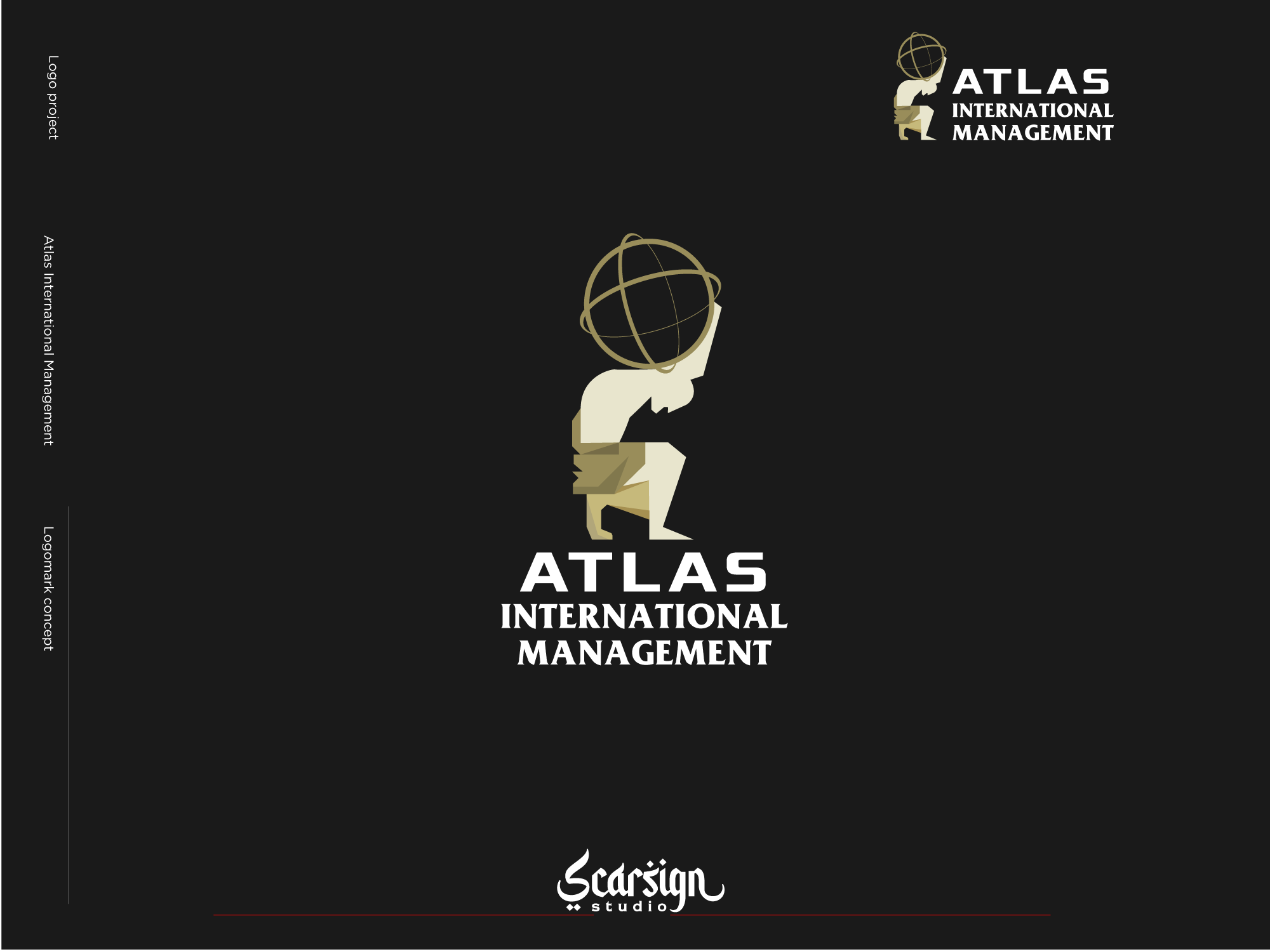 Logo Design For ATLAS INTERNATIONAL MANAGEMENT By Scarsigns 358534 ...