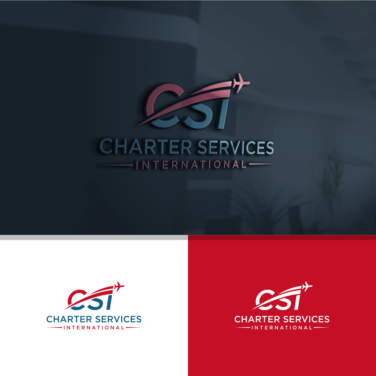 Charter Services International Logo Design By malikart 360257 - Designhill