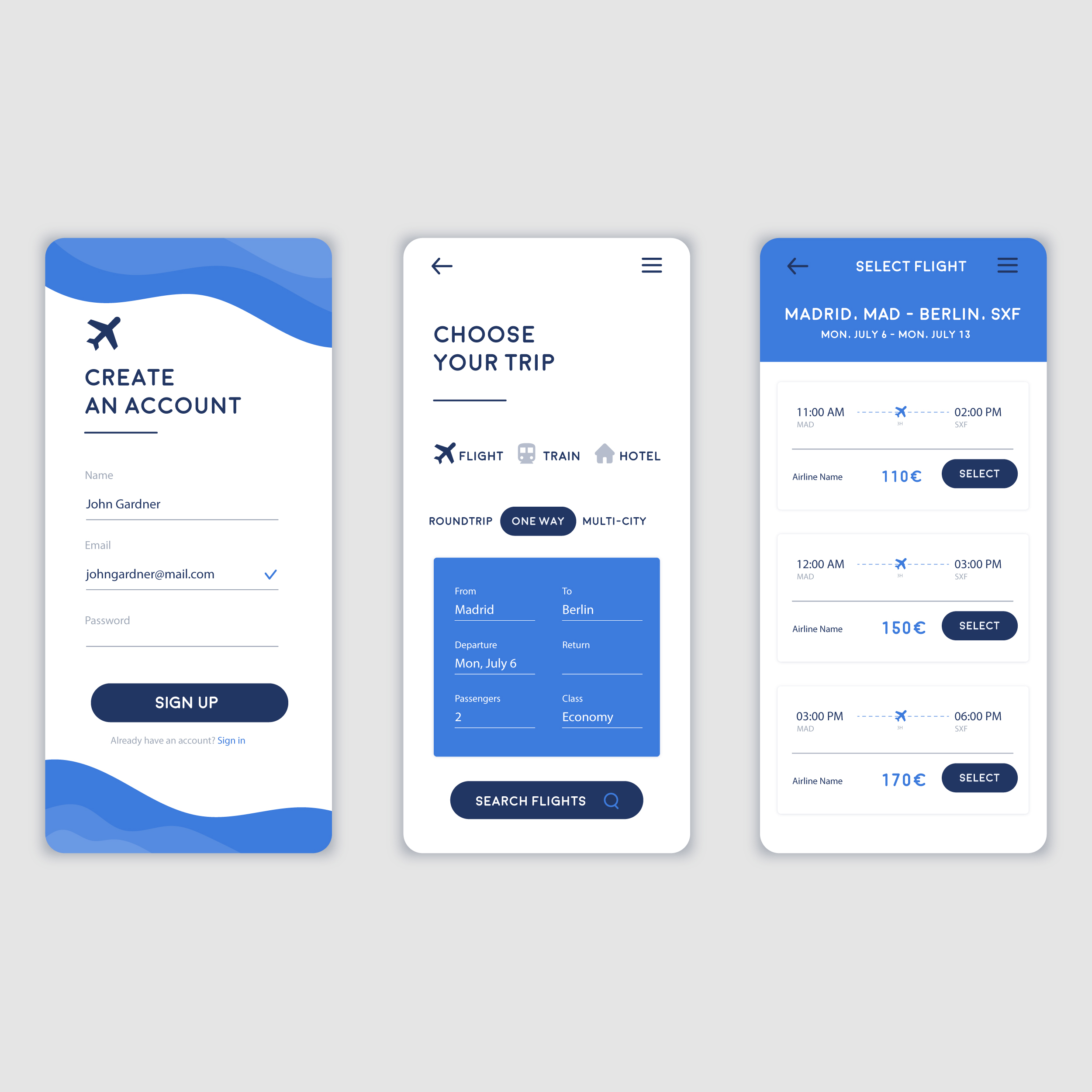 Flight Booking Apps Design By Rayhan45 315607 - Designhill