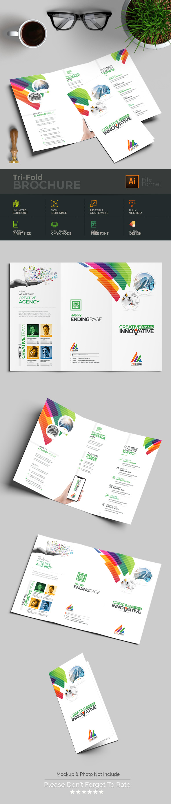 Tri-fold Brochure By Color Creation 95293 - Designhill