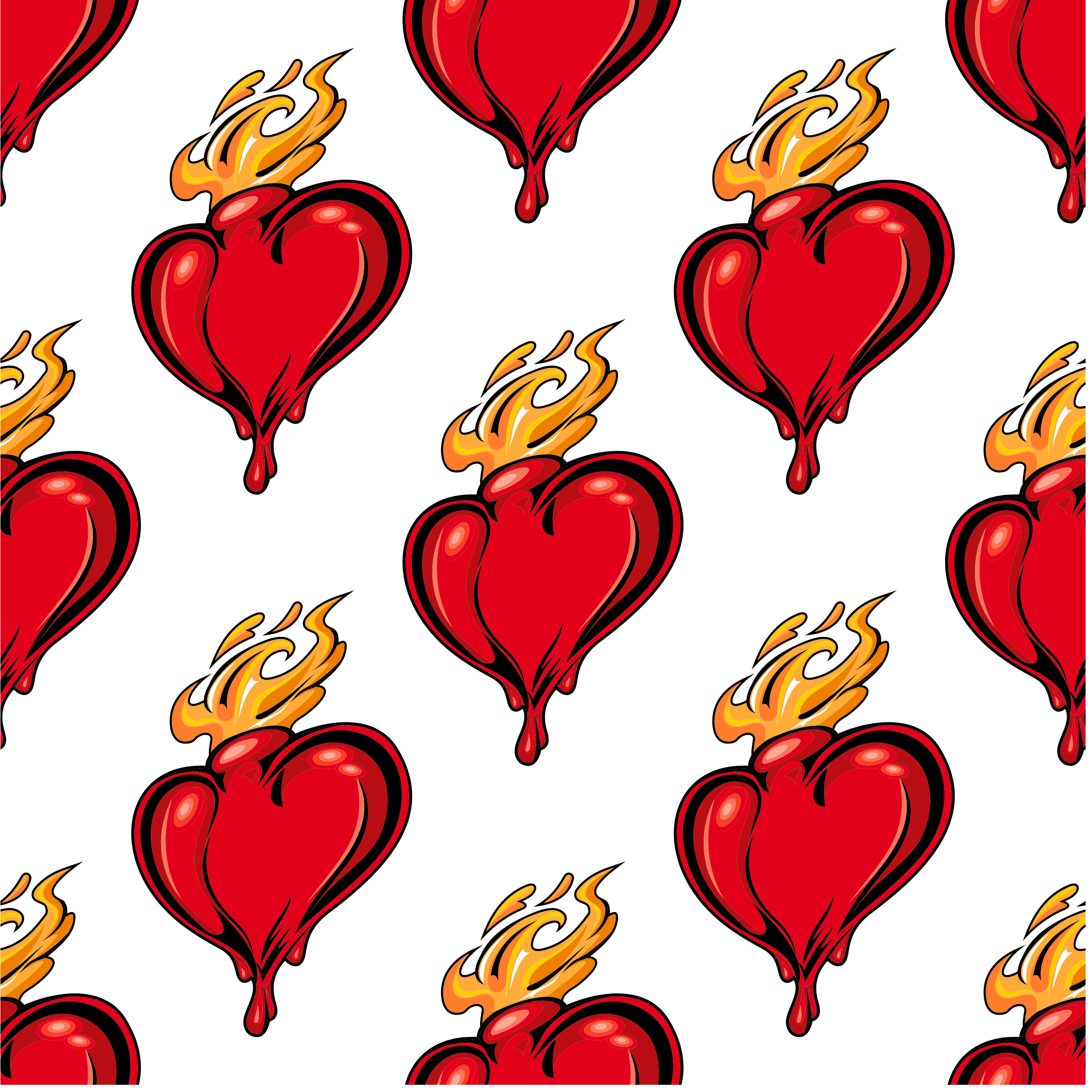 Heart Fire Pattern By Preet Chovatiya 291313 - Designhill