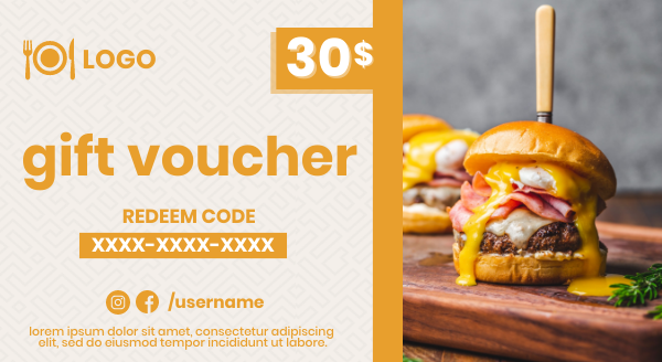 Restaurant Burger Voucher Card By Preet Chovatiya 307301 - Designhill