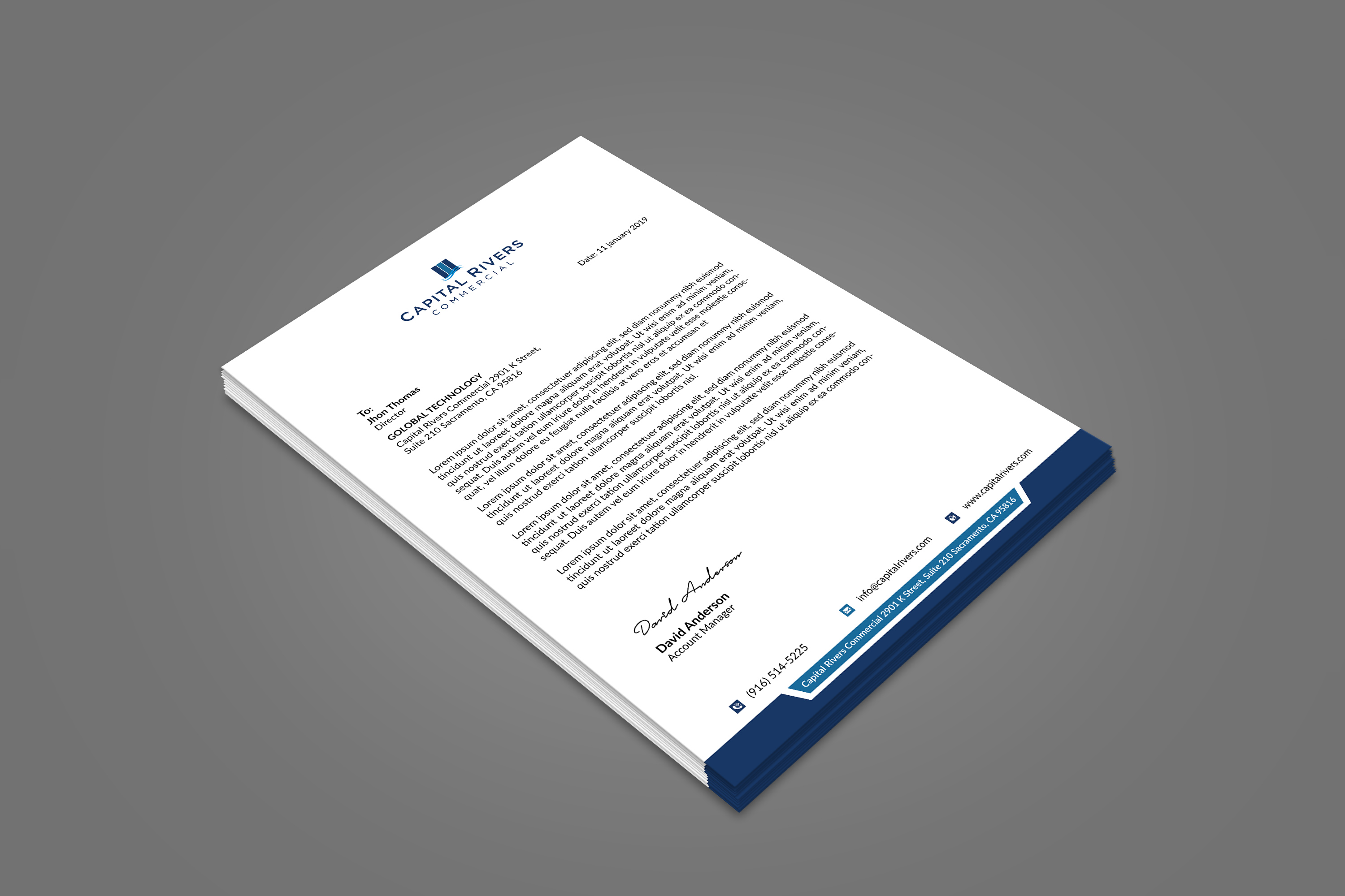 Unique Letterhead By Mirazhasan1971 93306 - Designhill