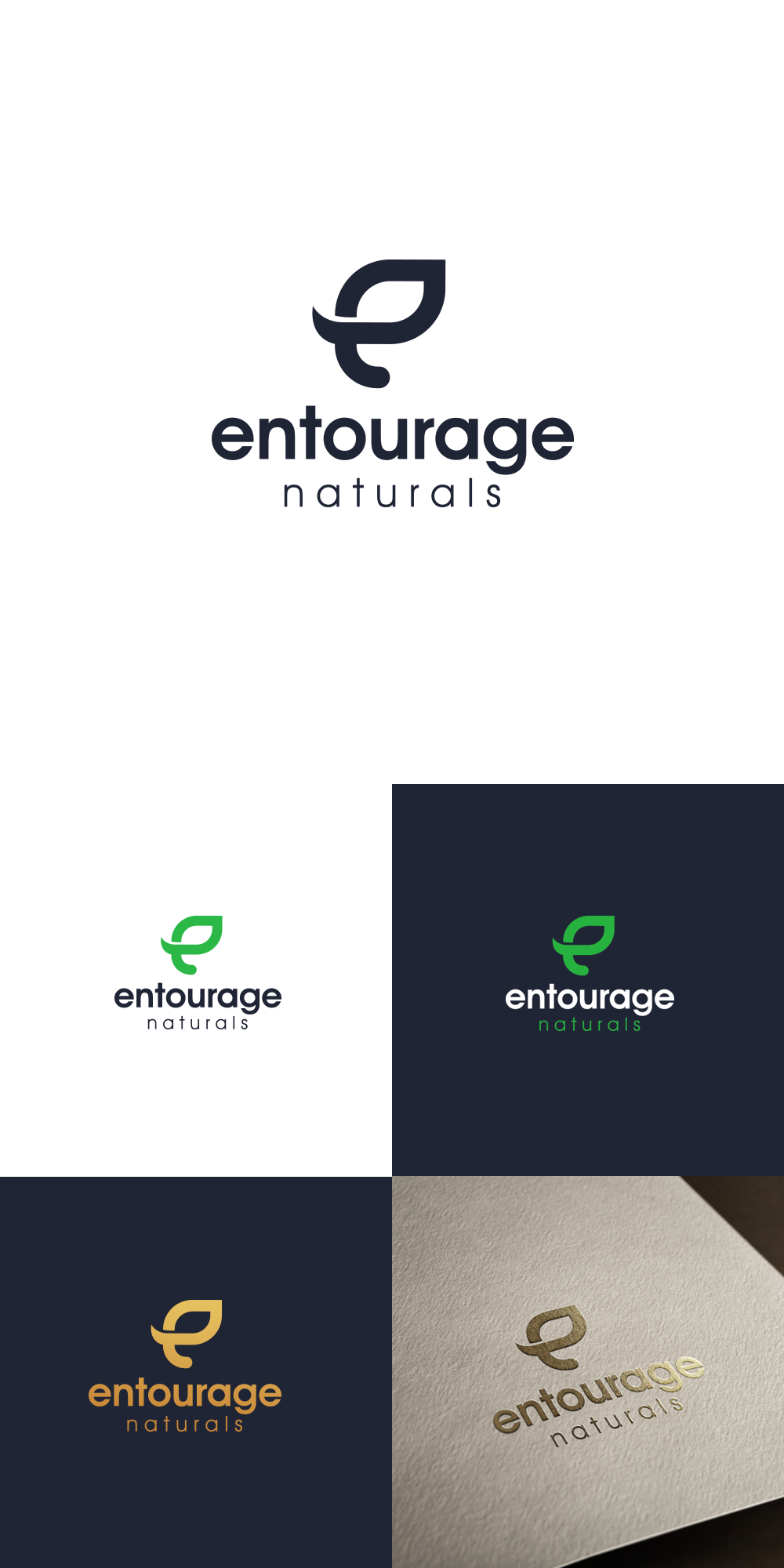 Entourage Naturals Logo By Ek-art 92365 - Designhill