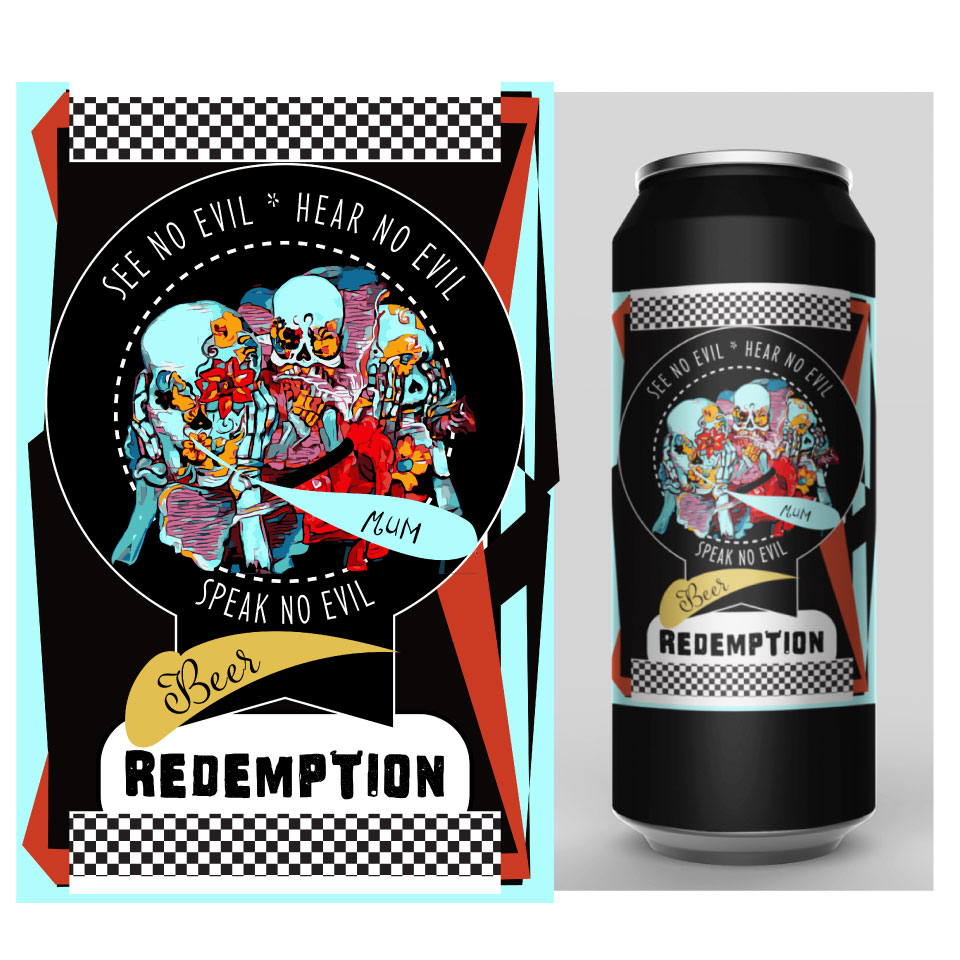 Bold Edgy Beer Label By Carriejoy Byrnes 117448 - Designhill