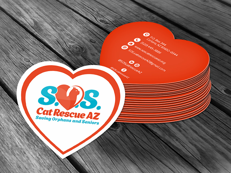 Cat S.O.S. Business Card Design By 60nine 36979 - Designhill