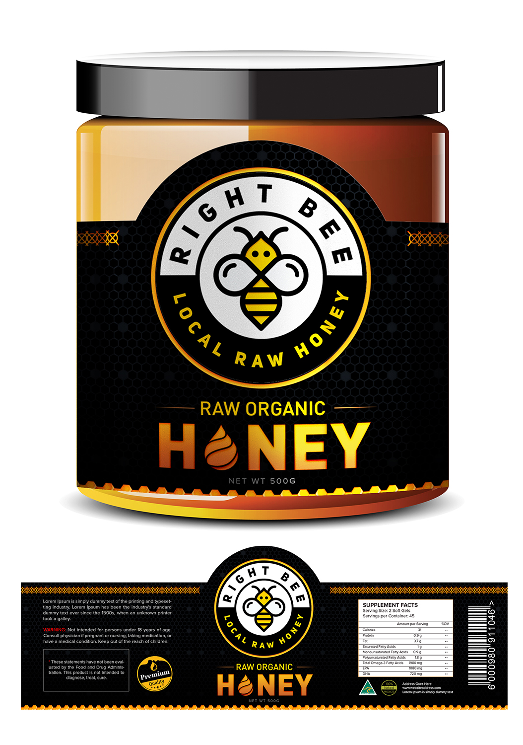 HONEY LABEL DESIGN By Sd Web Creation 140954 - Designhill