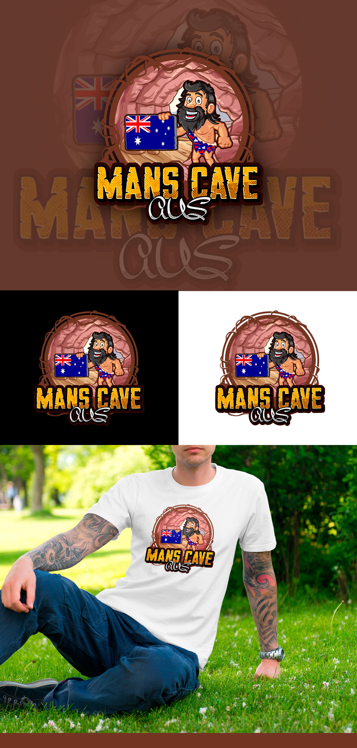 Logo Design For Mans Cave By Charlie Jauregui 124250 - Designhill