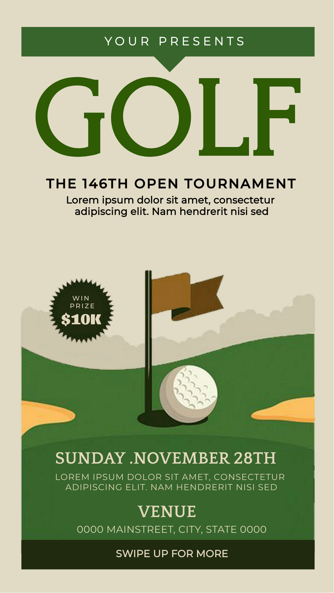 Golf Open Tournament By Irene Marvel 359612 - Designhill