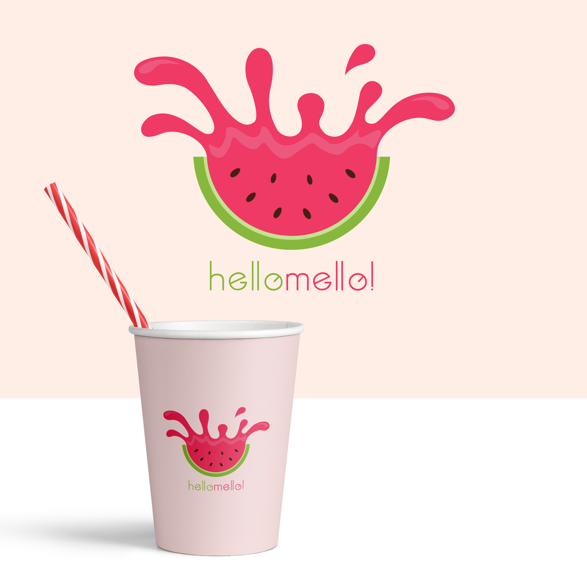 Watermelon Drink Logo By Melanie Haitz 40020 - Designhill