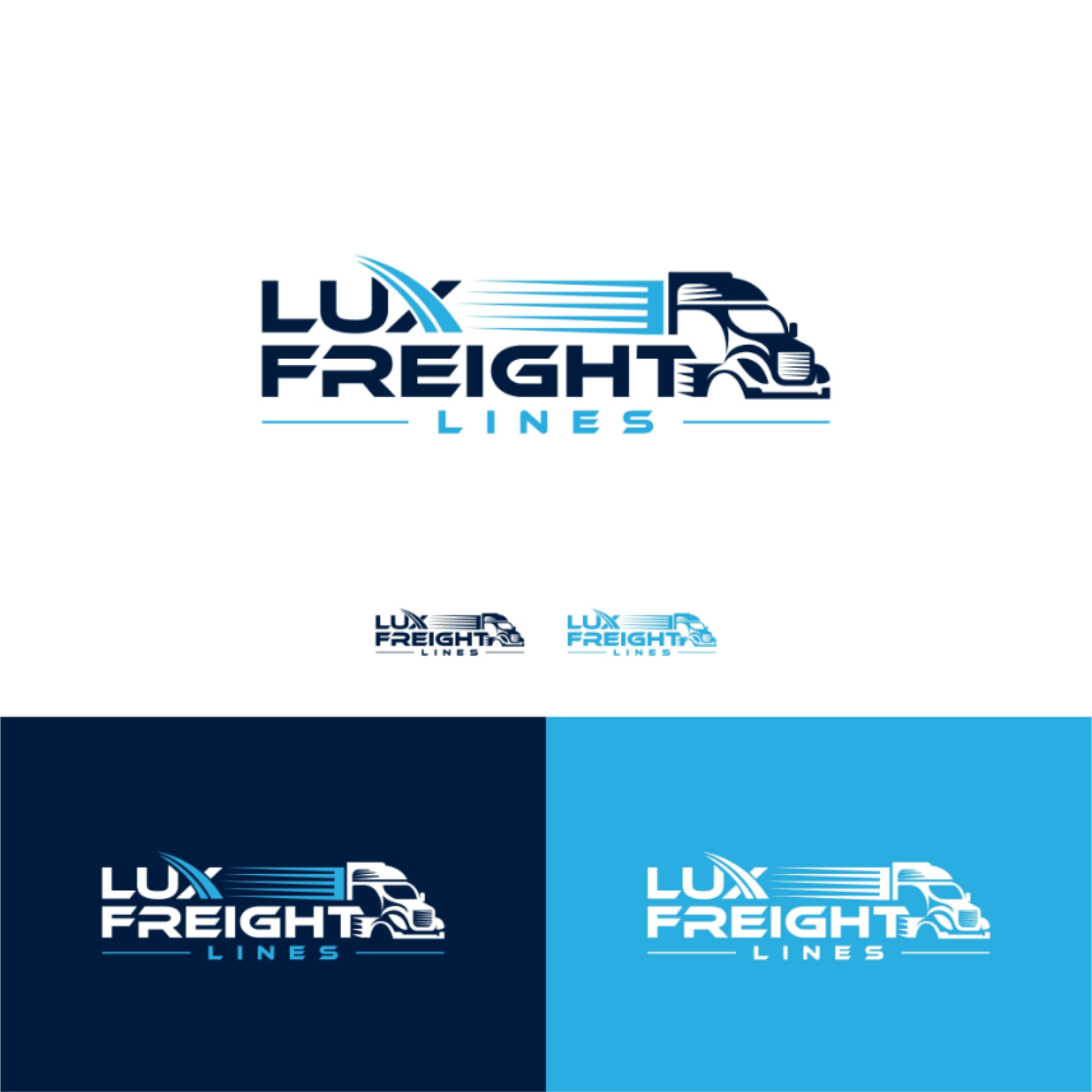 Lux Freight - Logo Design BY elmira 374732 - Designhill