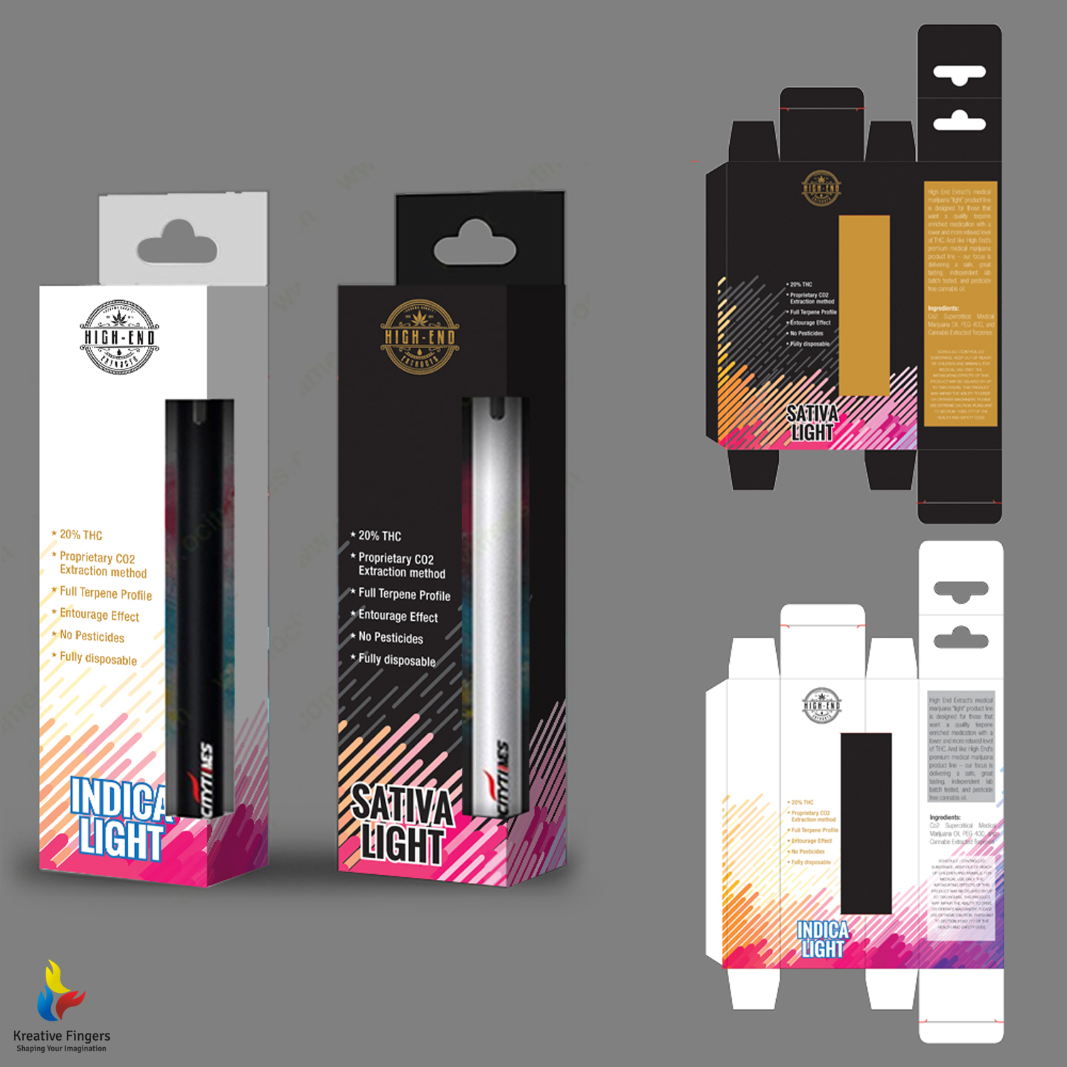 Packaging Of A Light By Kreative Fingers 27637 - Designhill