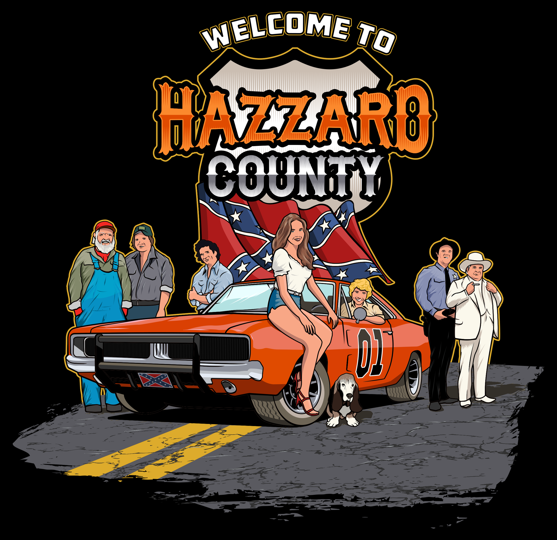 Dukes Of Hazzard Illustration By Georgi Georgiev 89458 - Designhill