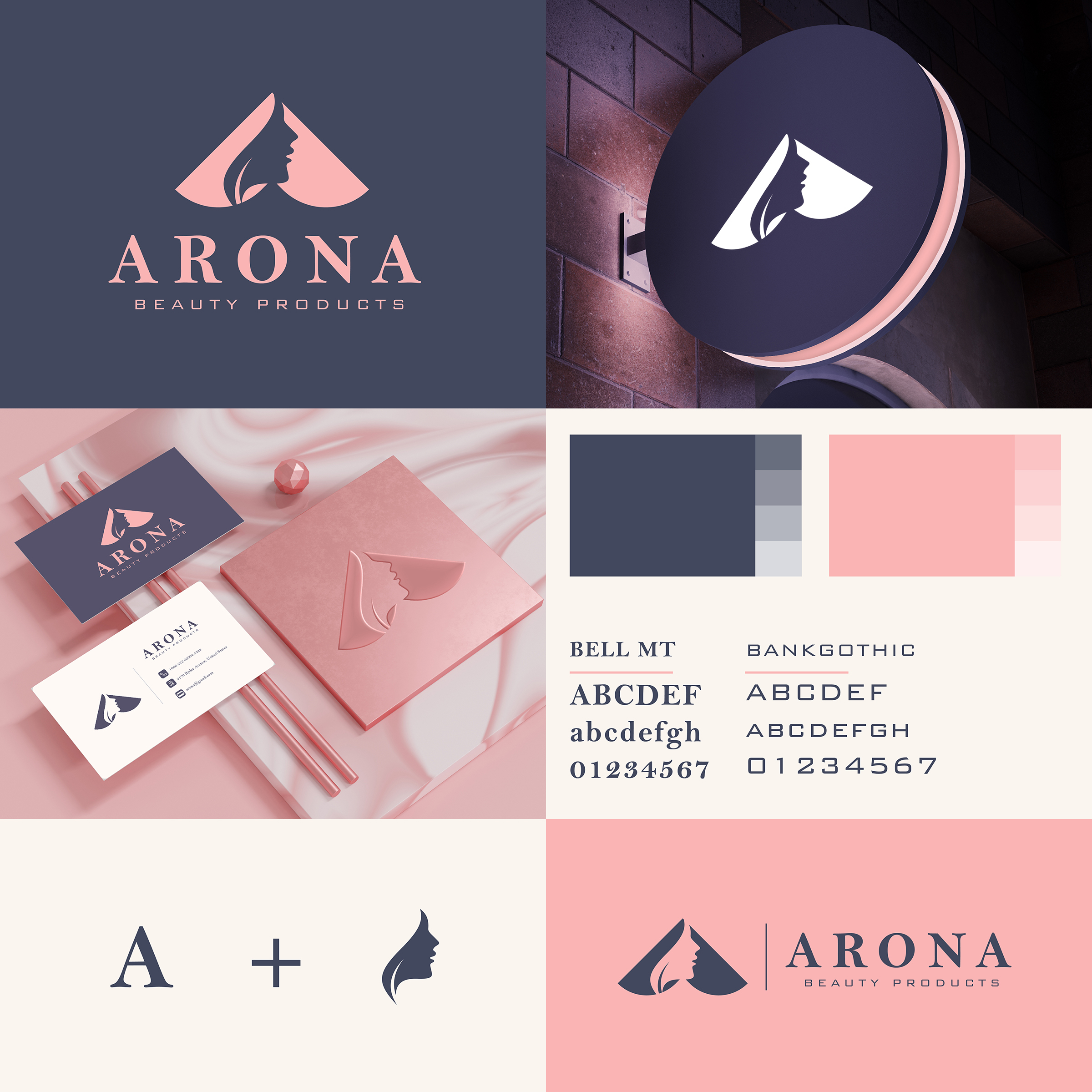 Arona Beauty Shop Logo Branding By Alamigr H 379394 - Designhill