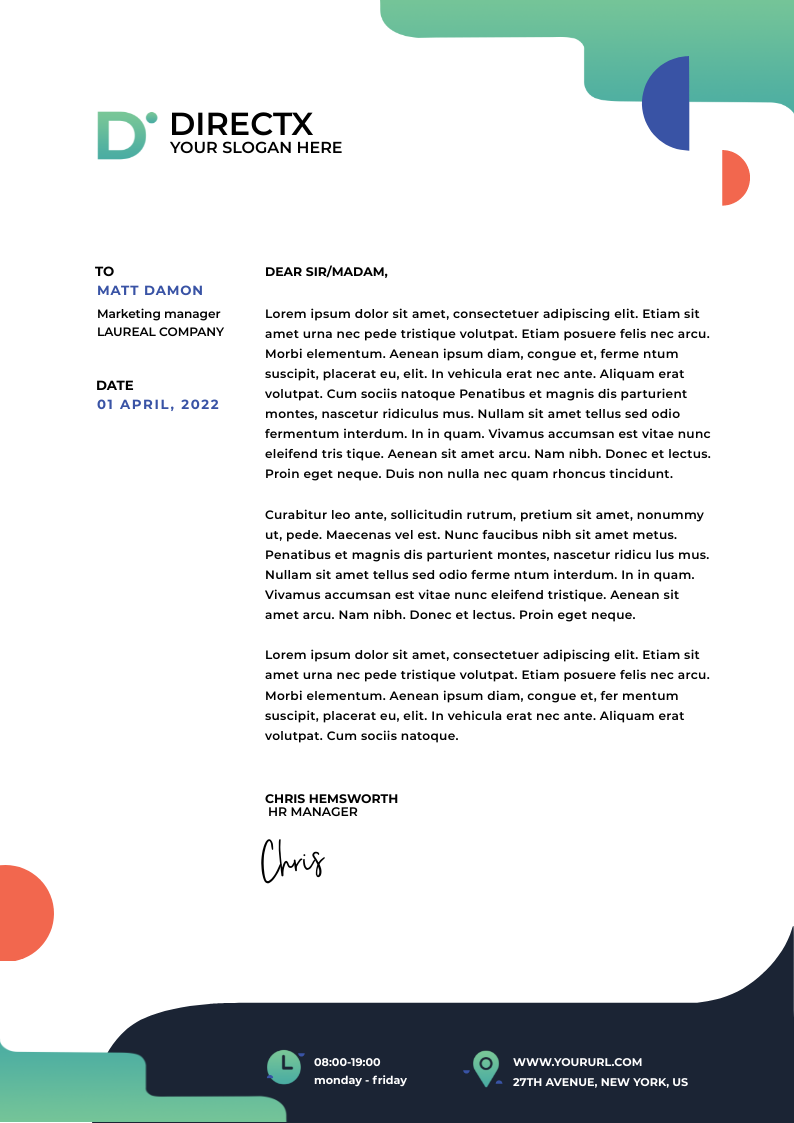 Business Letterhead Design Challenge 2021 | Designhill Studio