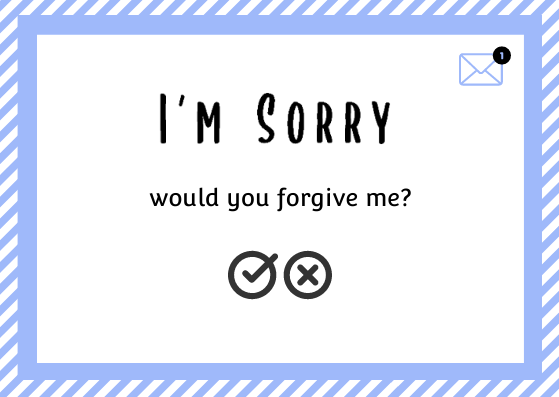 Sorry Card Mesage - Card BY Tita Rahayu 314208 - Designhill