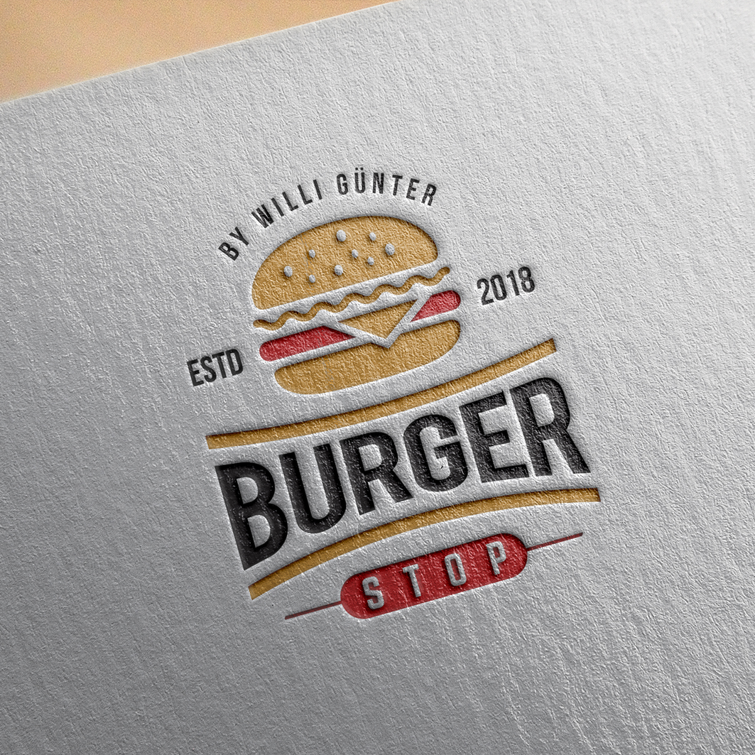 BURGER Stop - Logo Design BY Lee Design 113512 - Designhill