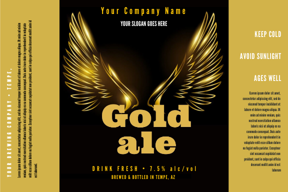 GOLD ALE BEER PRODUCT PACKAGING LABEL DESIGN By Sreyashi Adhikary ...