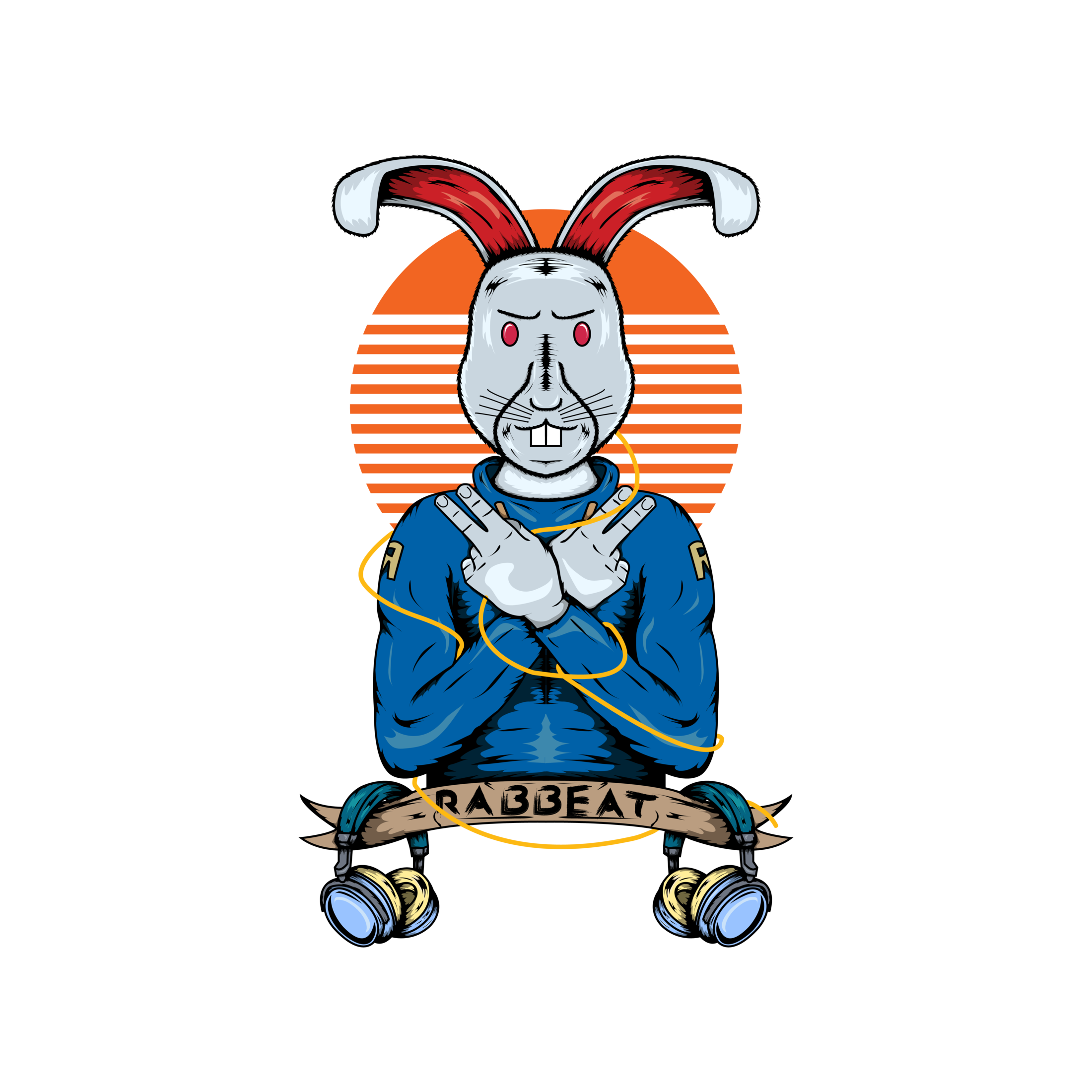 RABBEAT - Illustration And Graphics BY Kuwii 383370 - Designhill