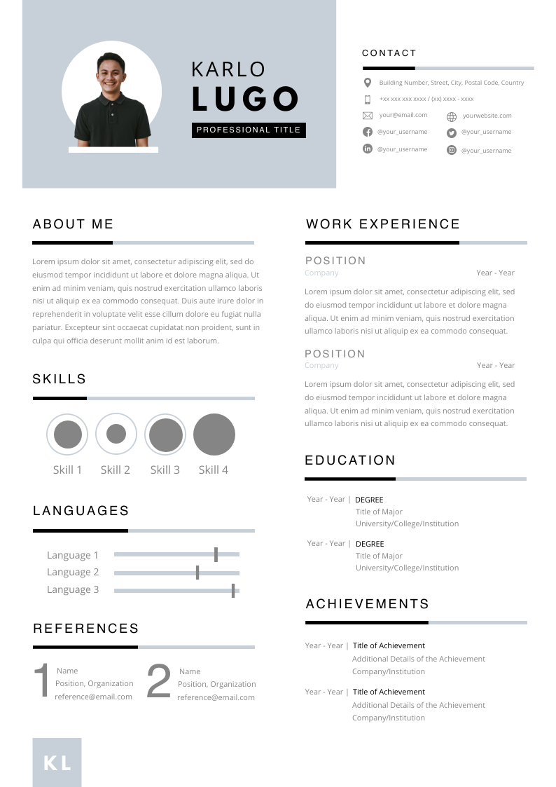 Minimalist Resume design challenge 2021 | Designhill Studio