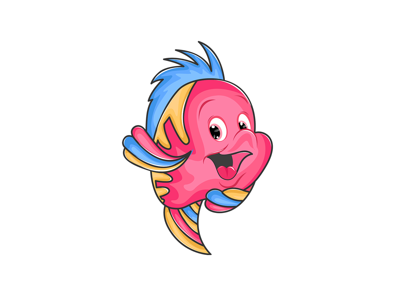 Little Fish Cartoon Character By AKMAR 225461 - Designhill