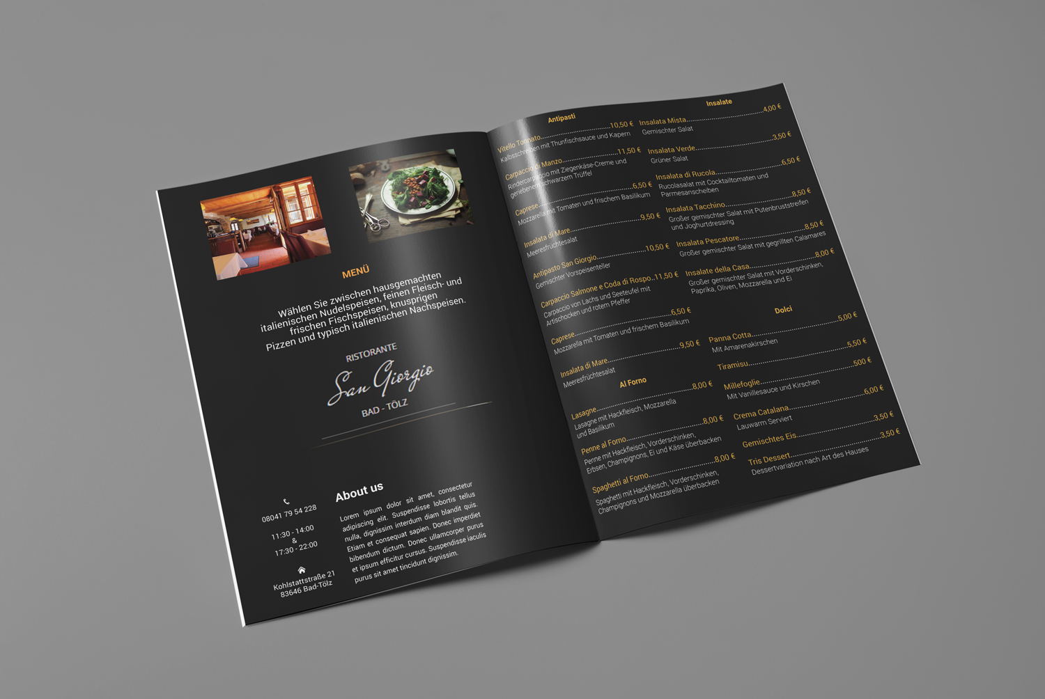Restaurant Brochure Design By ⭐Nawab ⭐ 315028 - Designhill