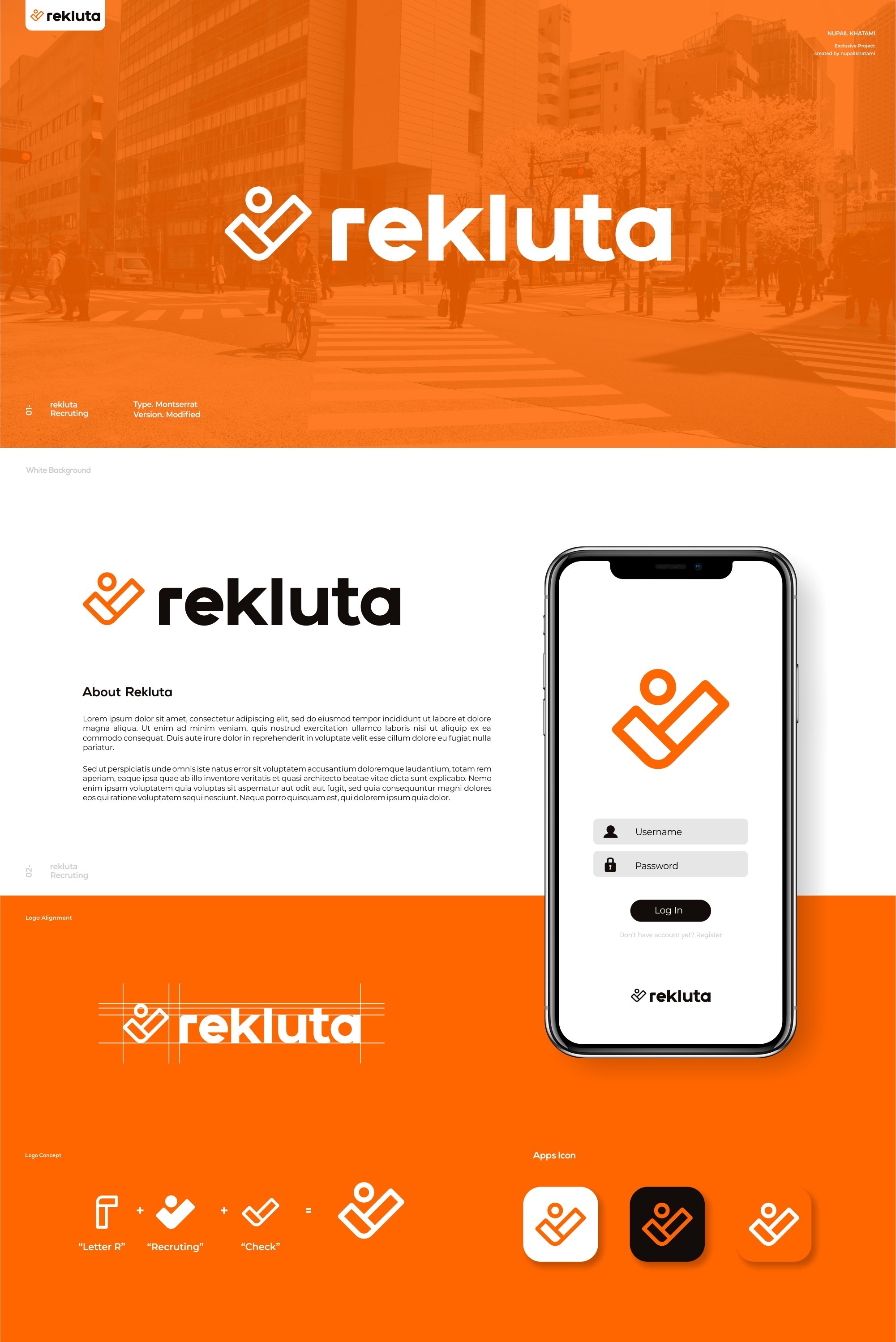 Rekluta Logo Design By Nupail Khatami 342005 - Designhill
