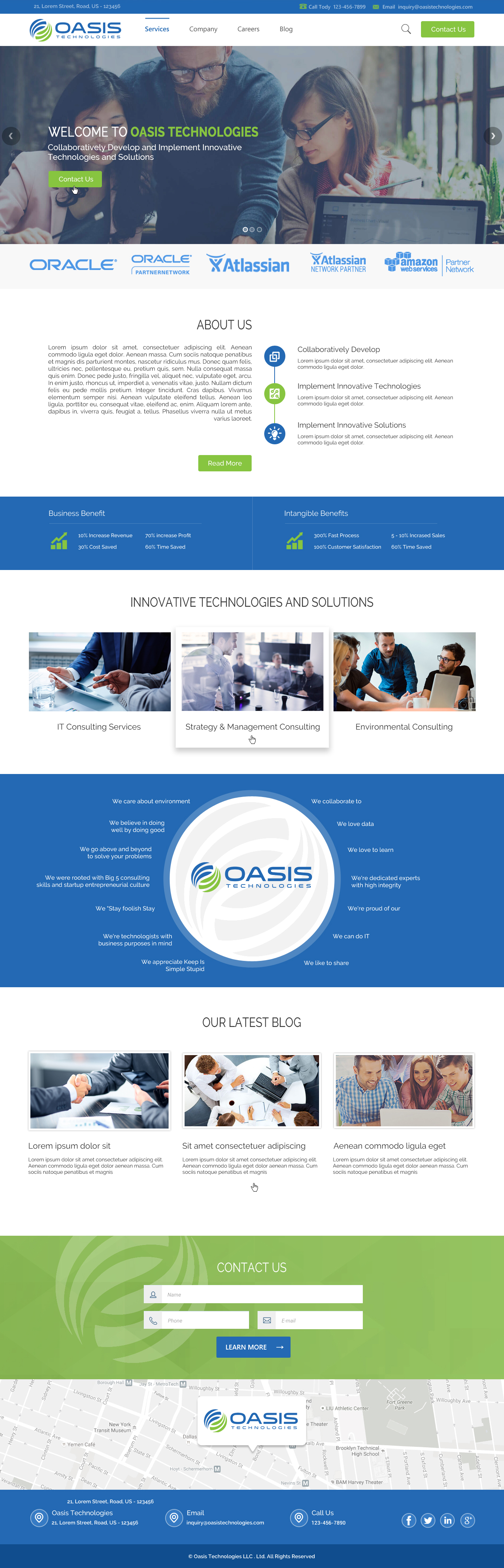 Oasis Tech - Website Design BY WOW_Creative 46496 - Designhill