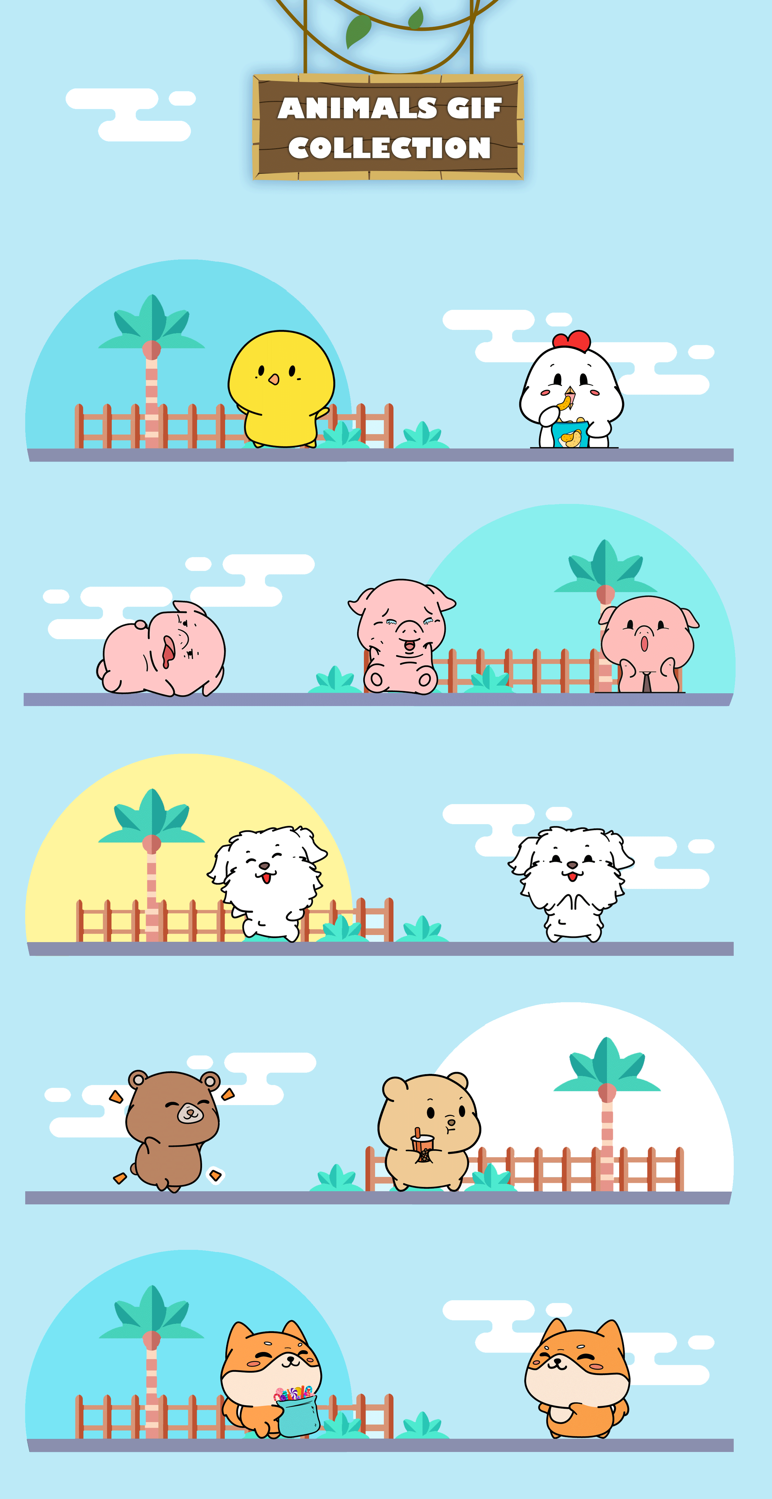 Animals' Gif Collection By Lilitseghbosyan 240876 - Designhill
