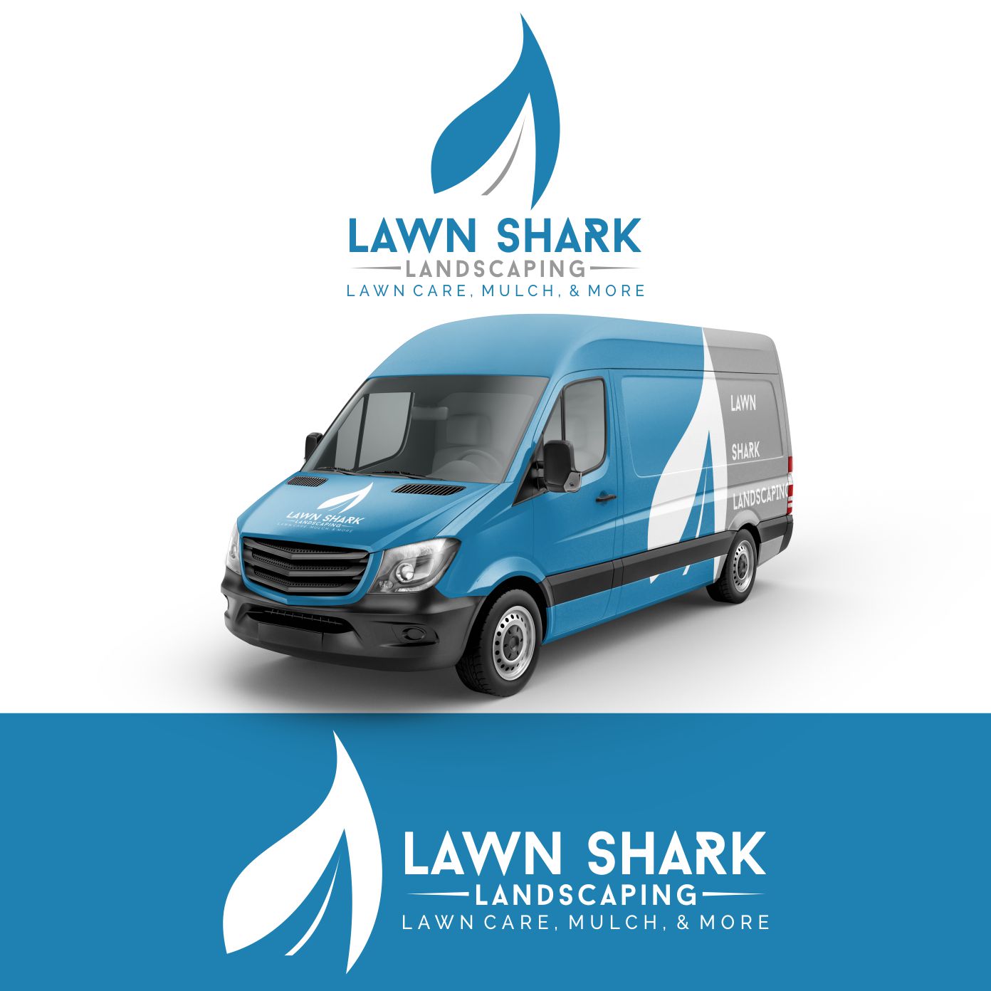 Lawn Shark Landscaping By Duckon 339002 - Designhill
