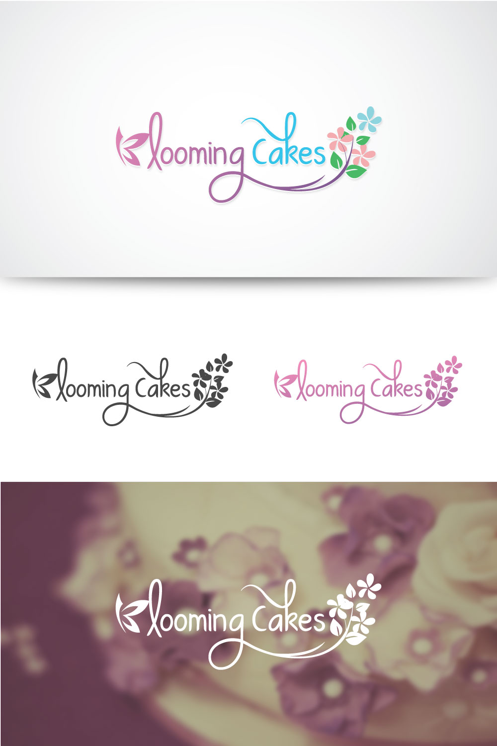 Blooming Cakes Logo Concept By Ardz 38269 - Designhill